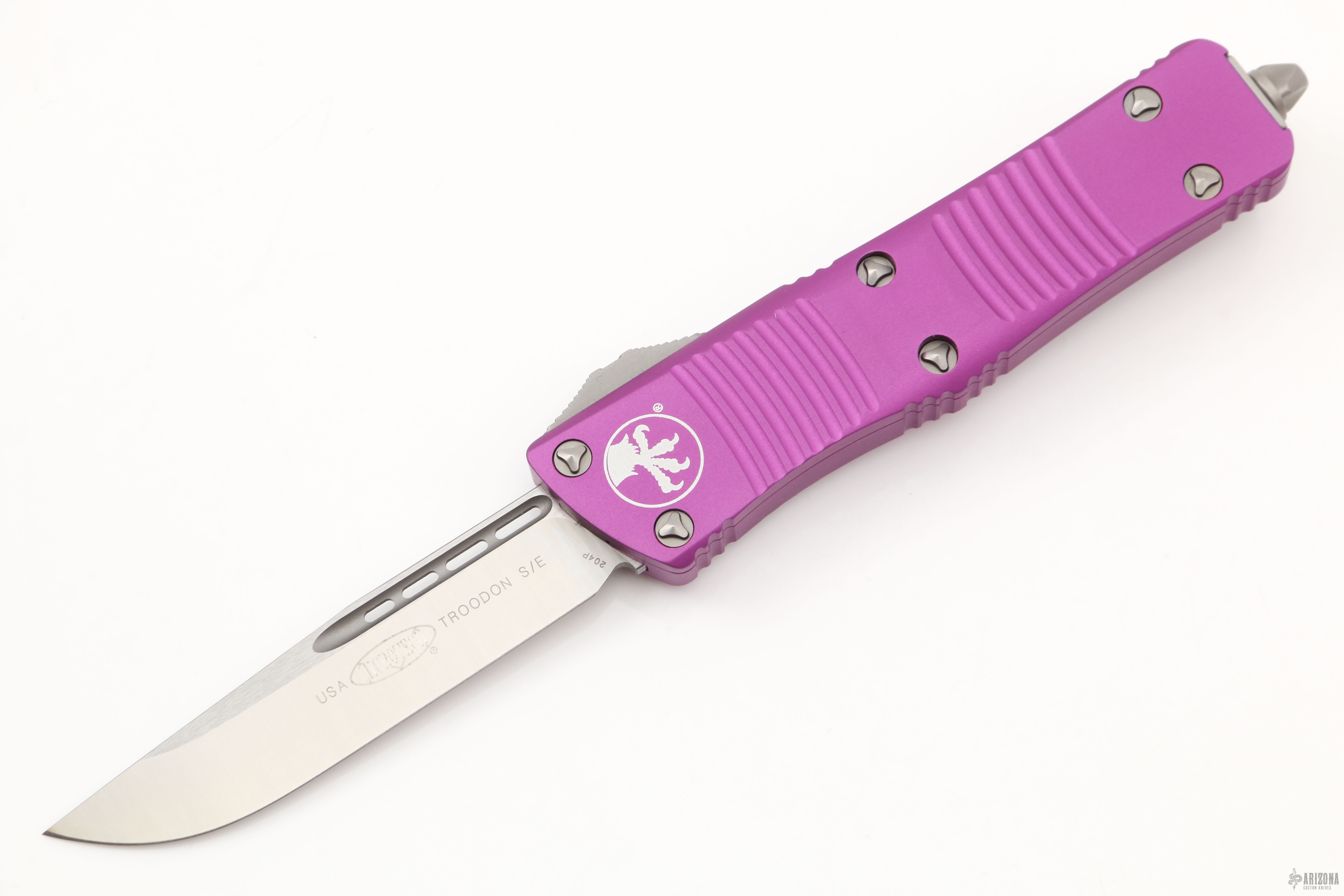139-4VI Troodon S/E Violet Satin Standard - Arizona Custom Knives