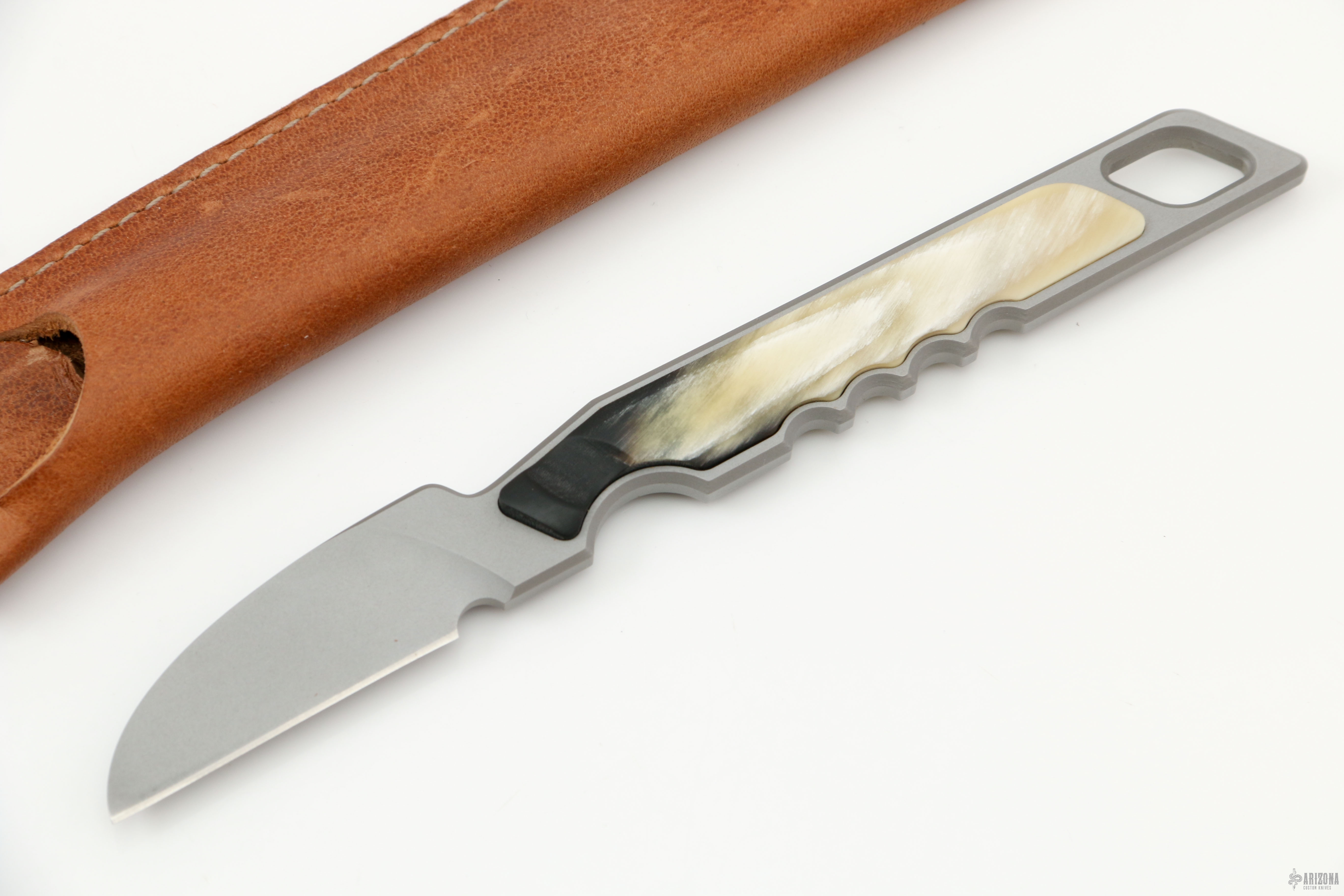 Buddy - Cattle (Faux Horn) - Arizona Custom Knives