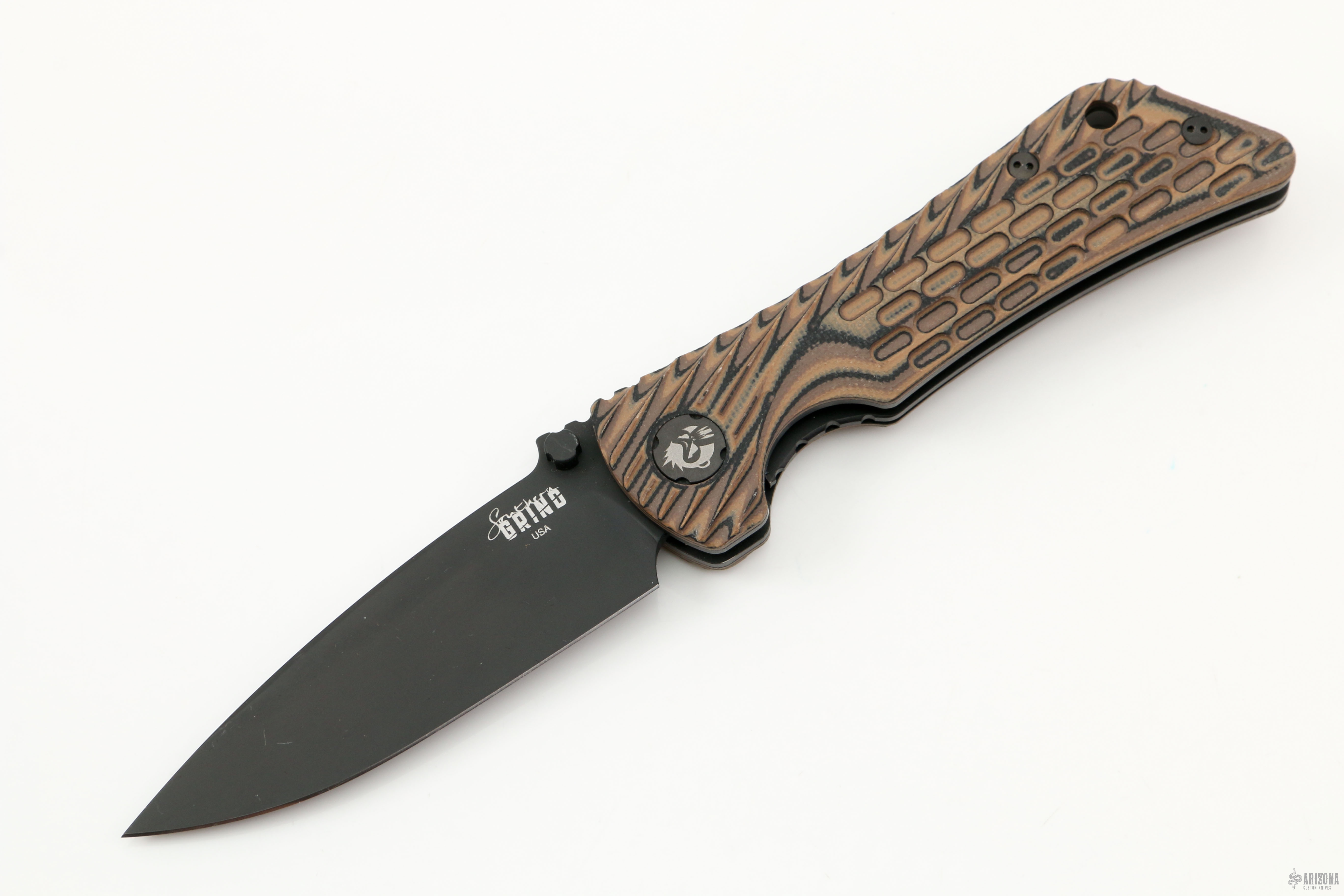 Warrior Folding Knife - Kimber Collab - Arizona Custom Knives