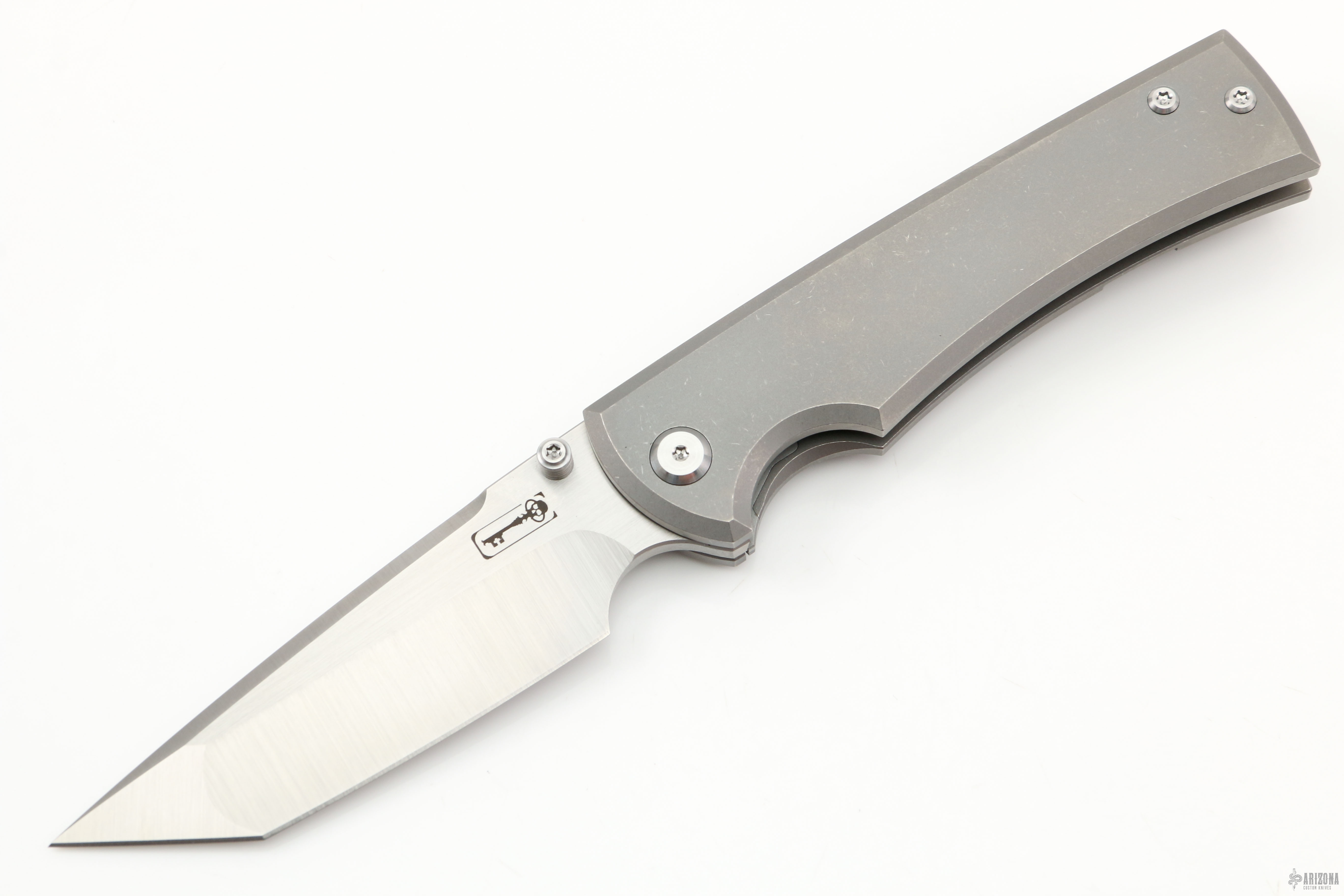 Ultramar Liberation 229 Tanto-Stonewashed Titanium - Arizona Custom Knives