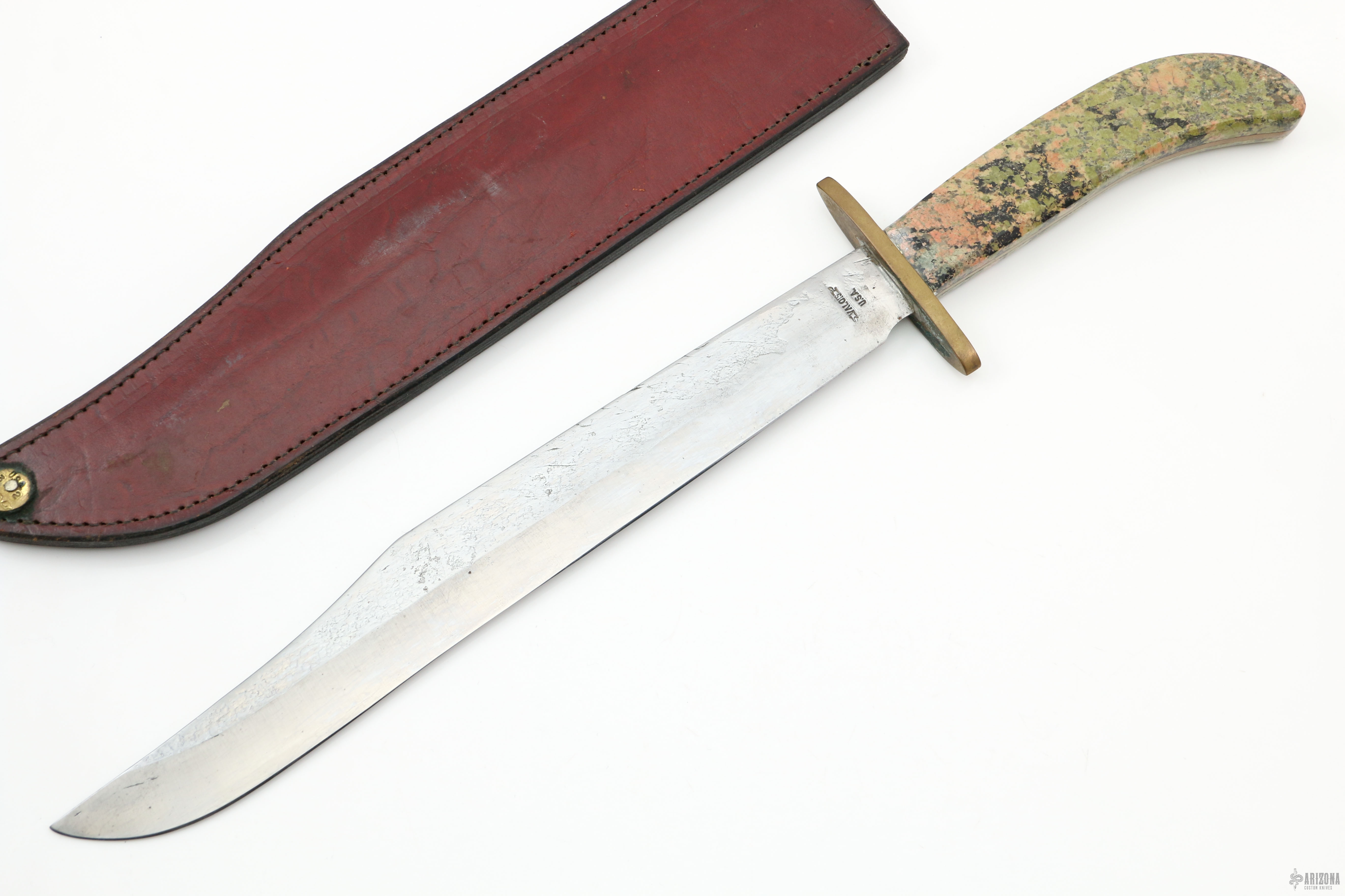 Cable Damascus Bowie - Arizona Custom Knives