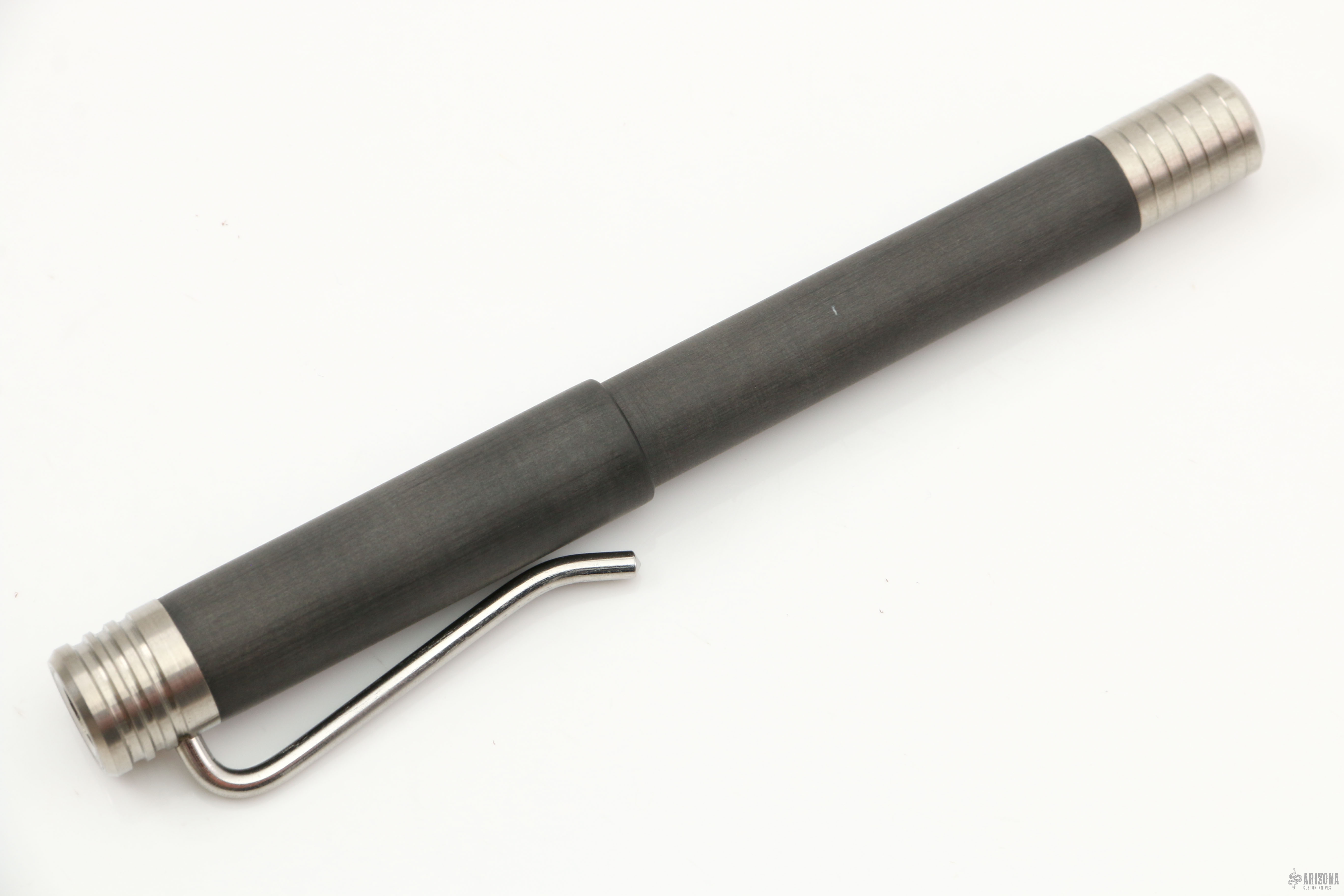 Carbon Fiber and Titanium Pen w/ Spike - Arizona Custom Knives