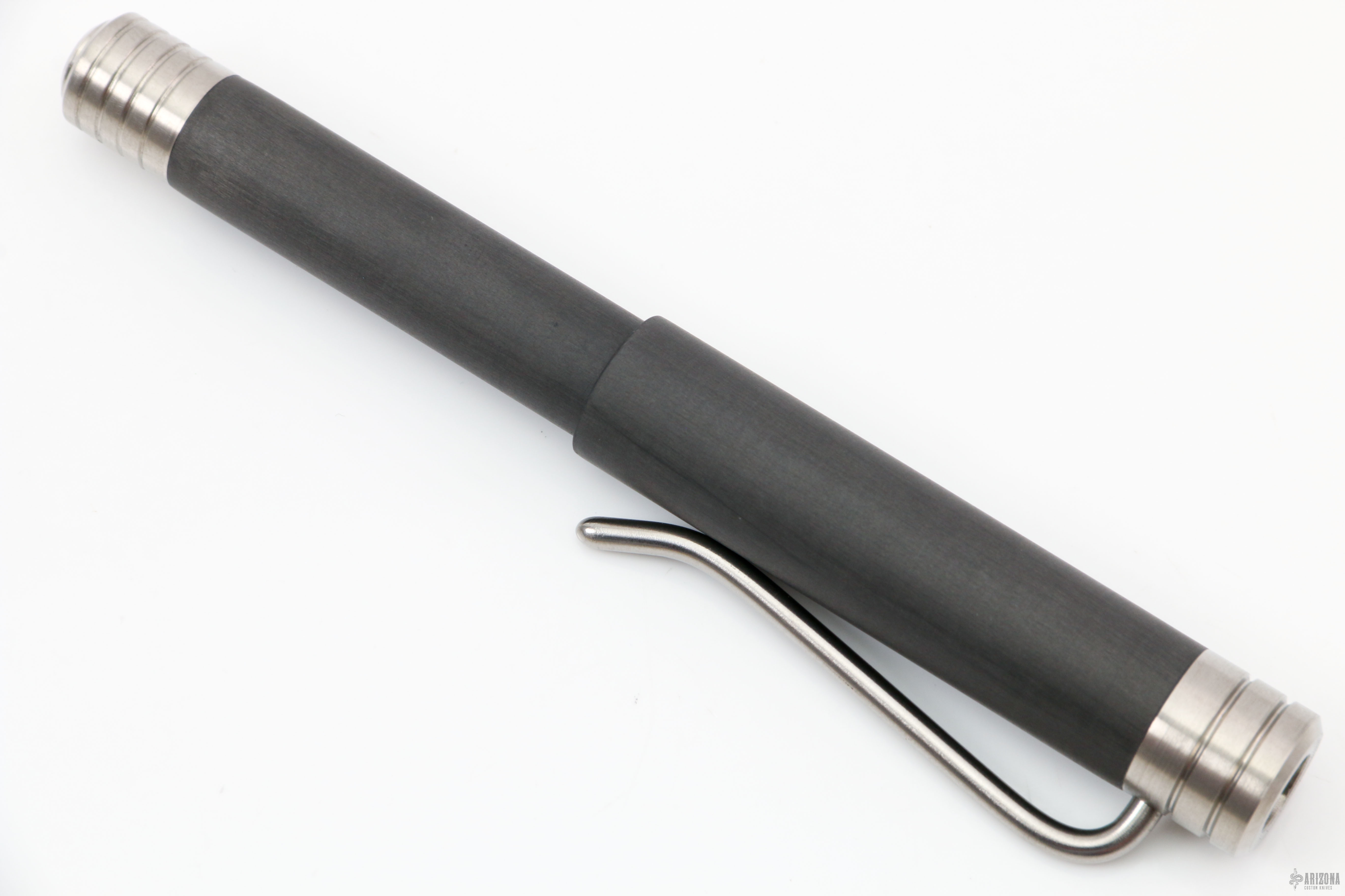 Carbon Fiber and Titanium Pen w/ Spike - Arizona Custom Knives