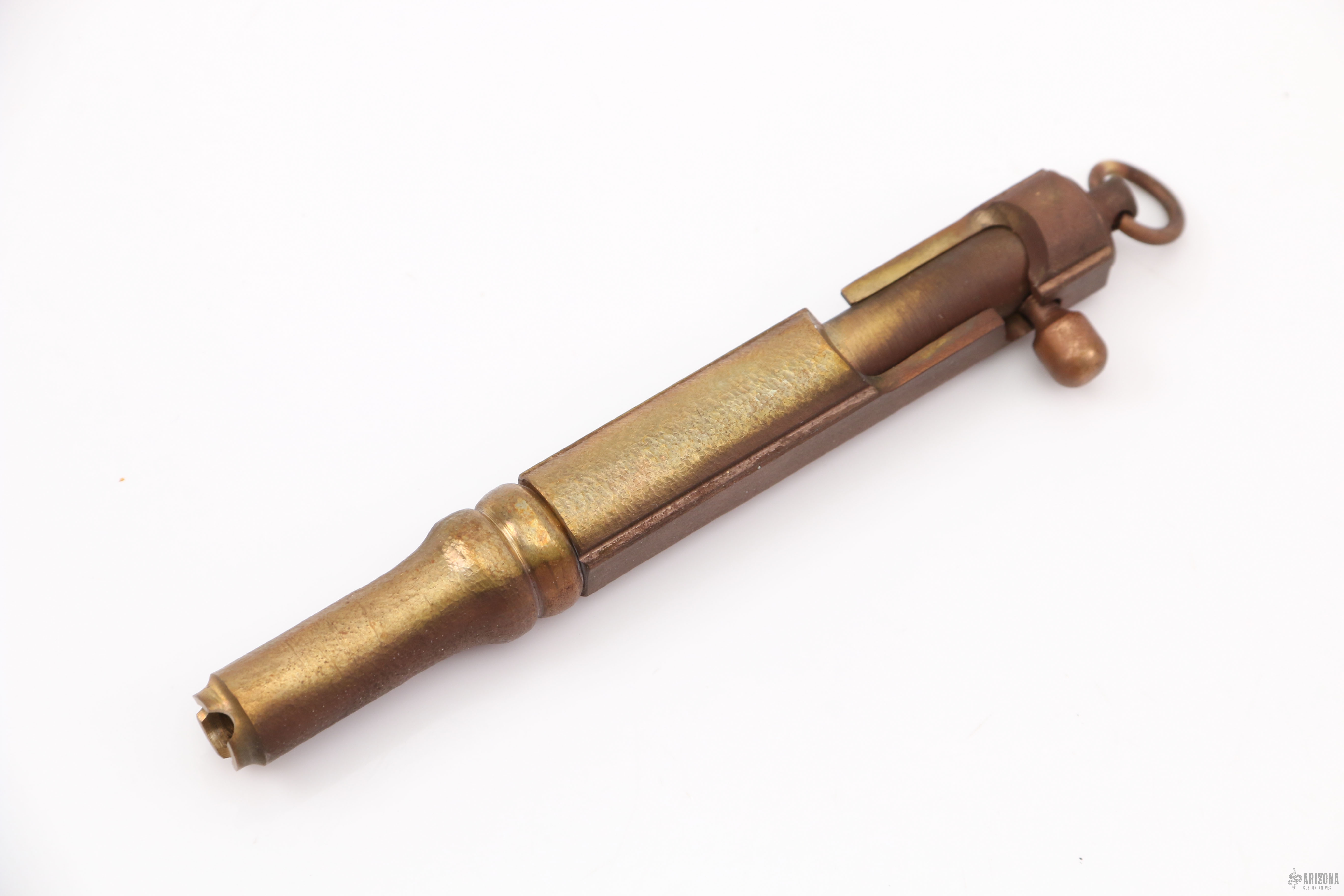 Bolt Action Pen - Brass - Arizona Custom Knives