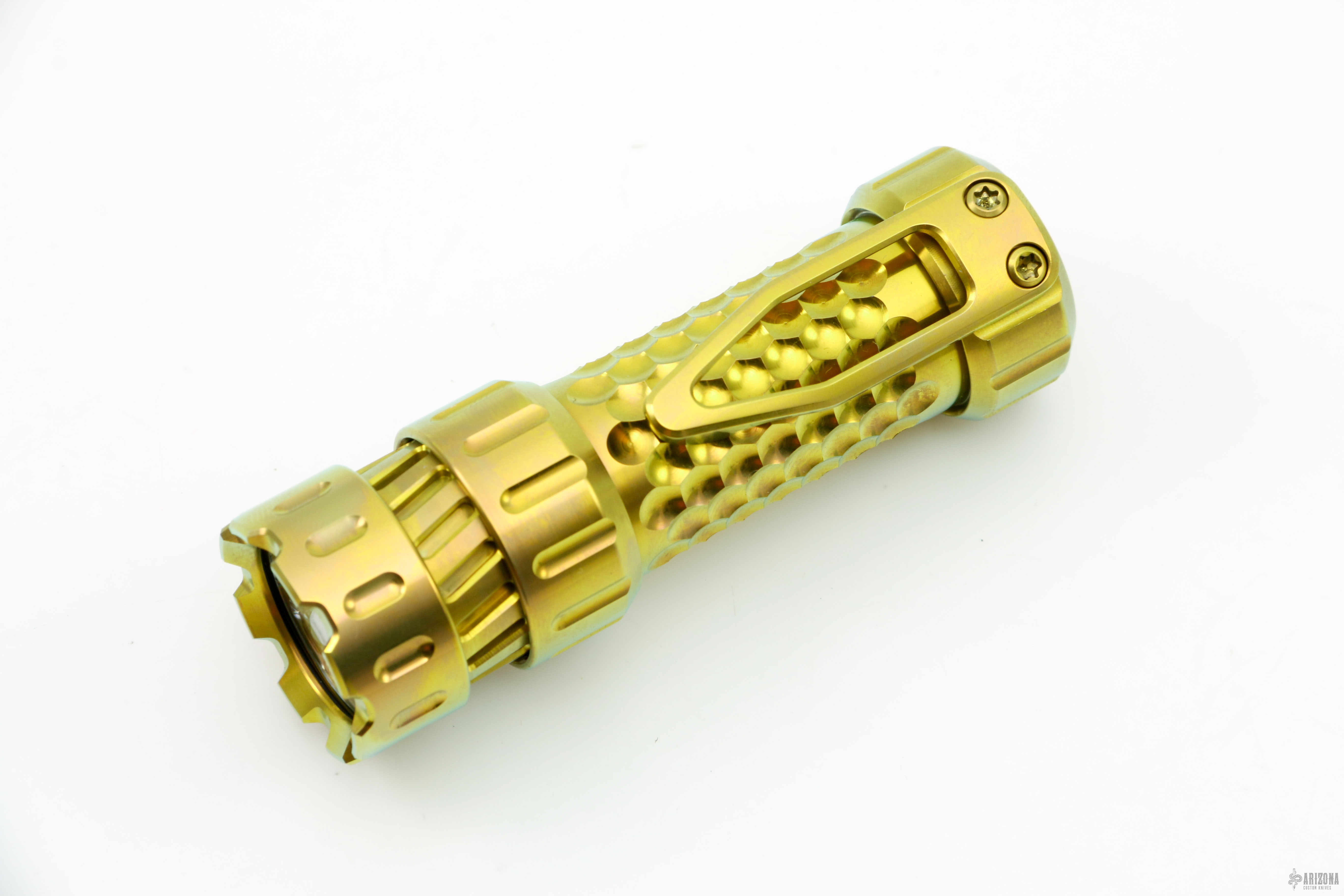 Mechtorch Gen2 Titanium Custom Torch/Flashlight - Gold - Arizona Custom ...