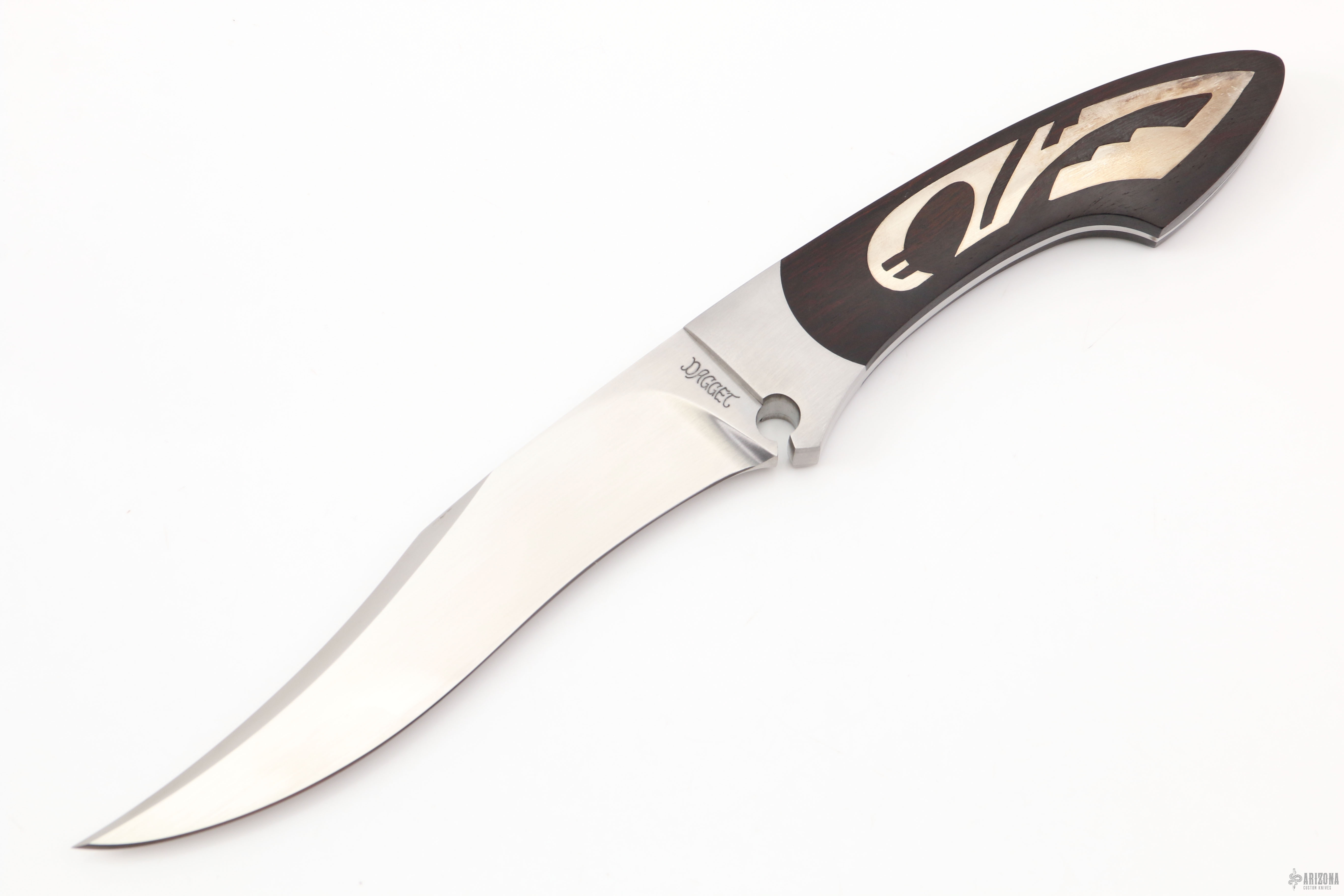 Fighter - Silver Inlays - Arizona Custom Knives