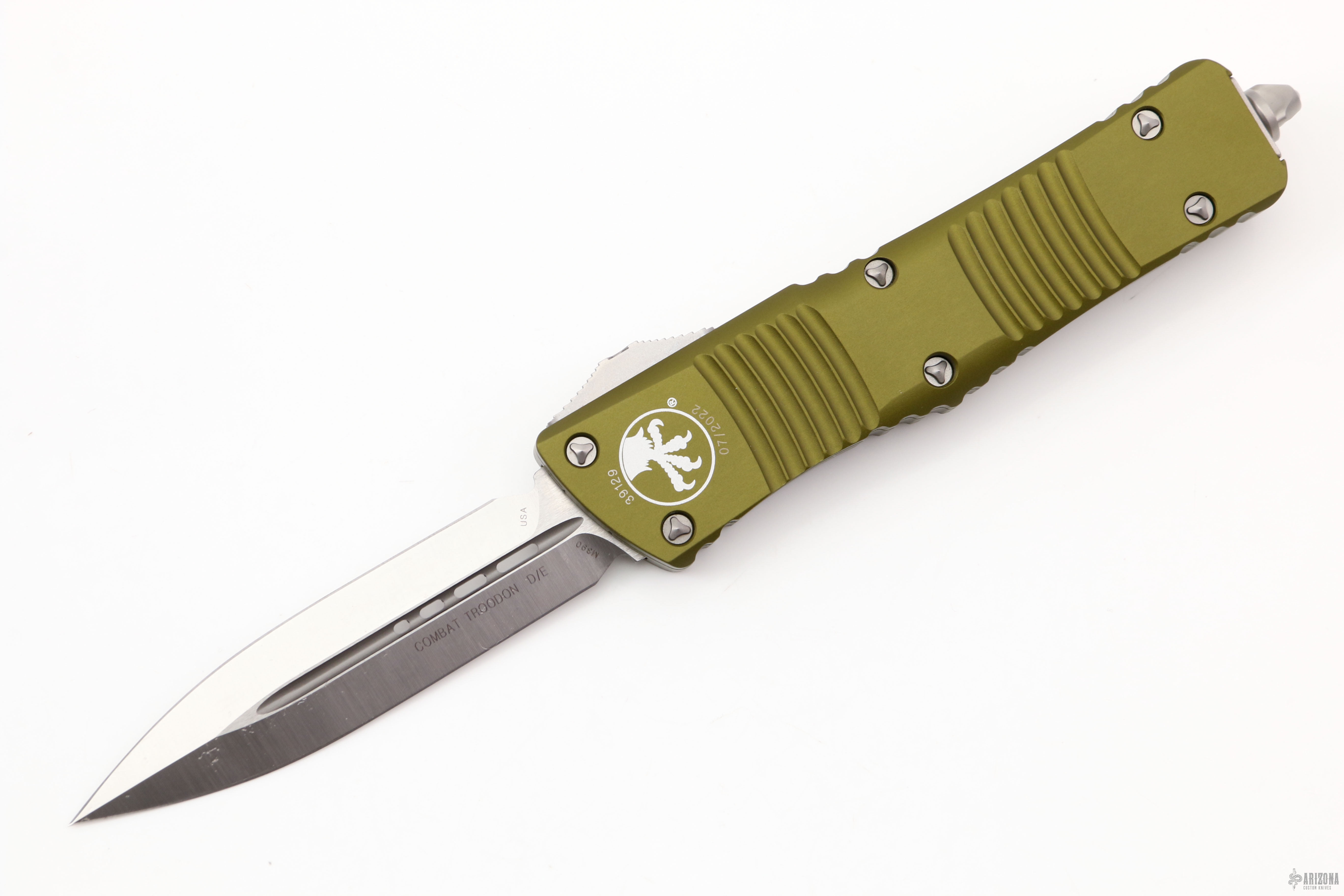 142-4OD Combat Troodon D/E Satin Standard - Arizona Custom Knives