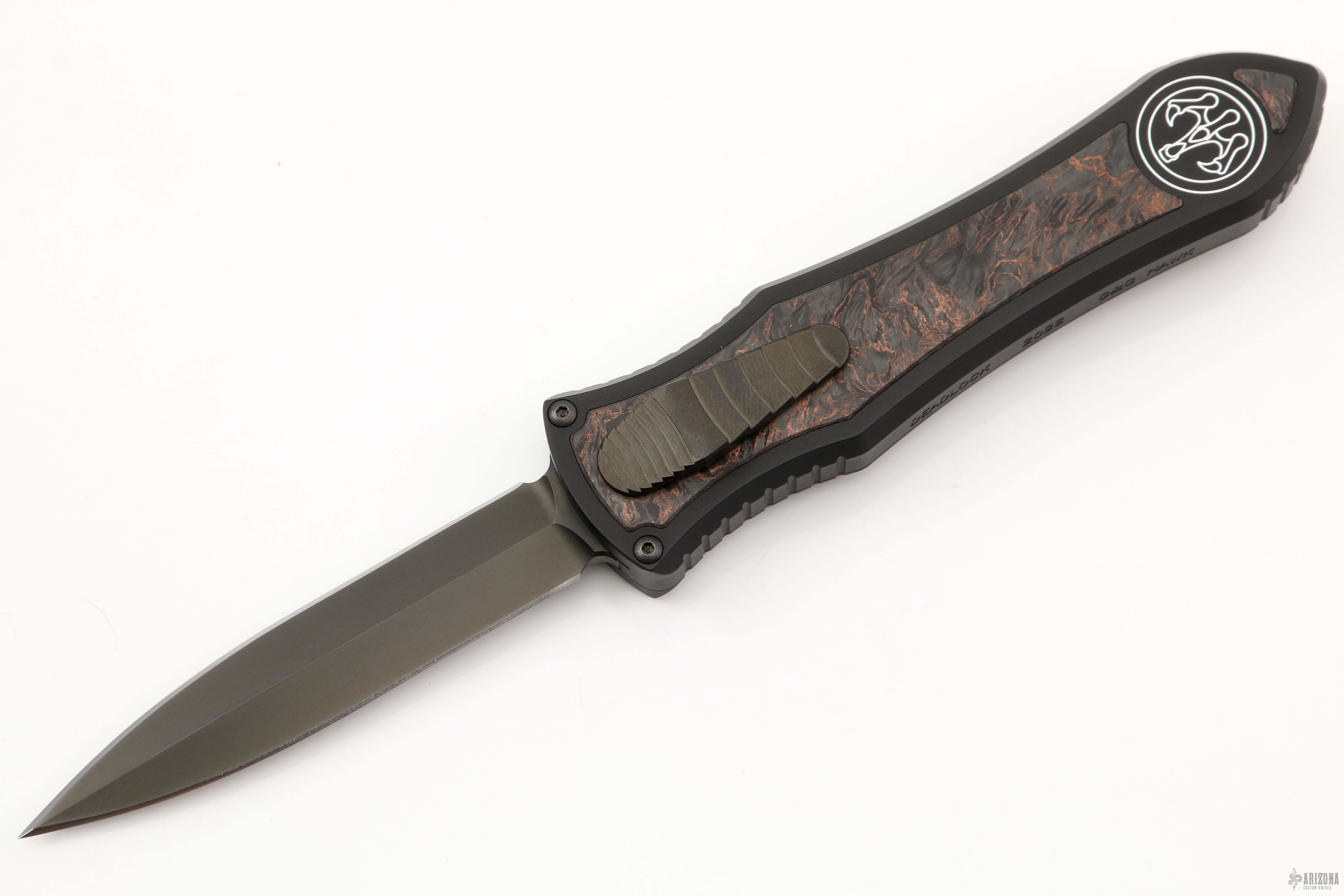 Deadlock Model C - Dagger - Fat Carbon - Arizona Custom Knives