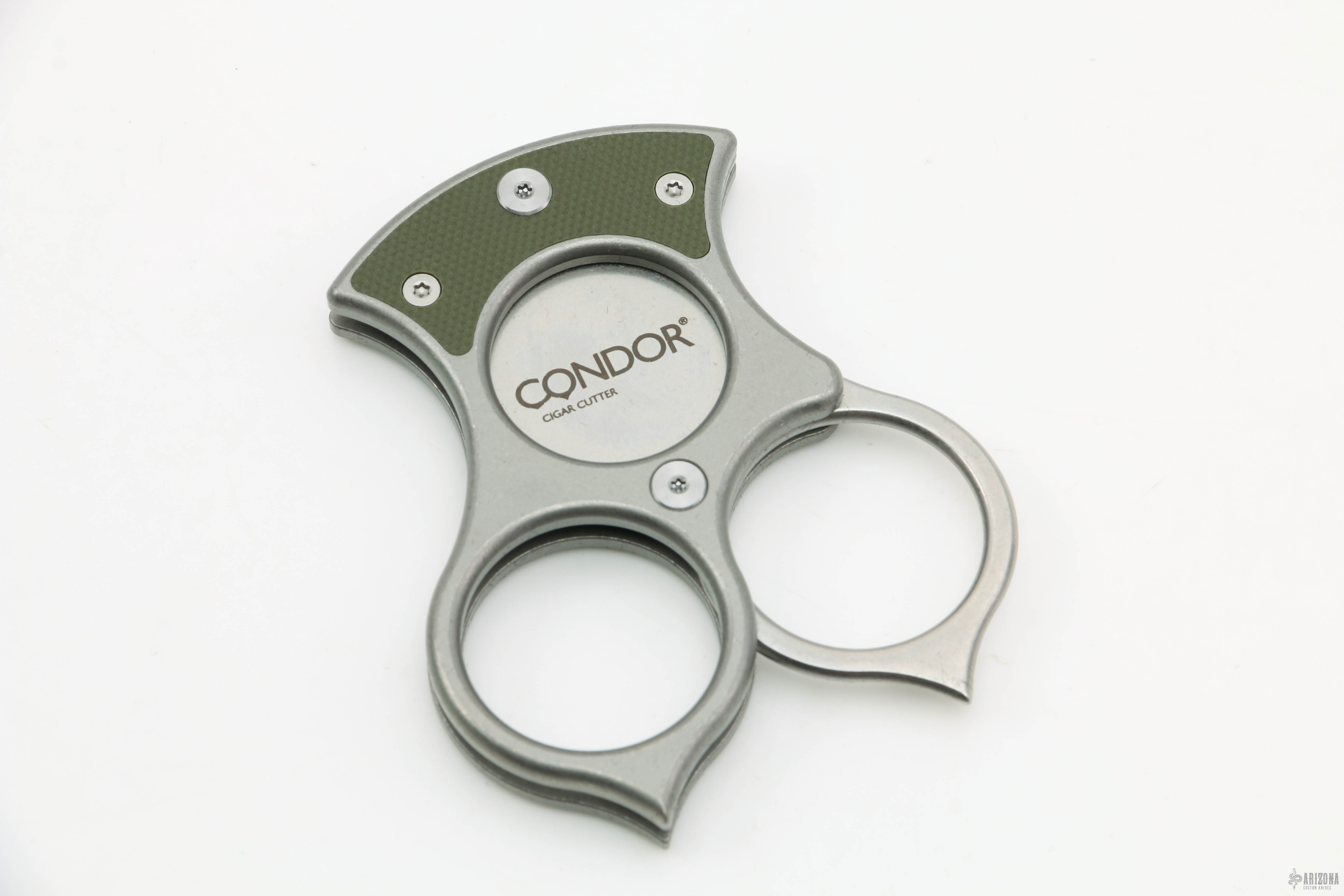 Condor Cutter Cigar Cutter - Green G10 - Arizona Custom Knives