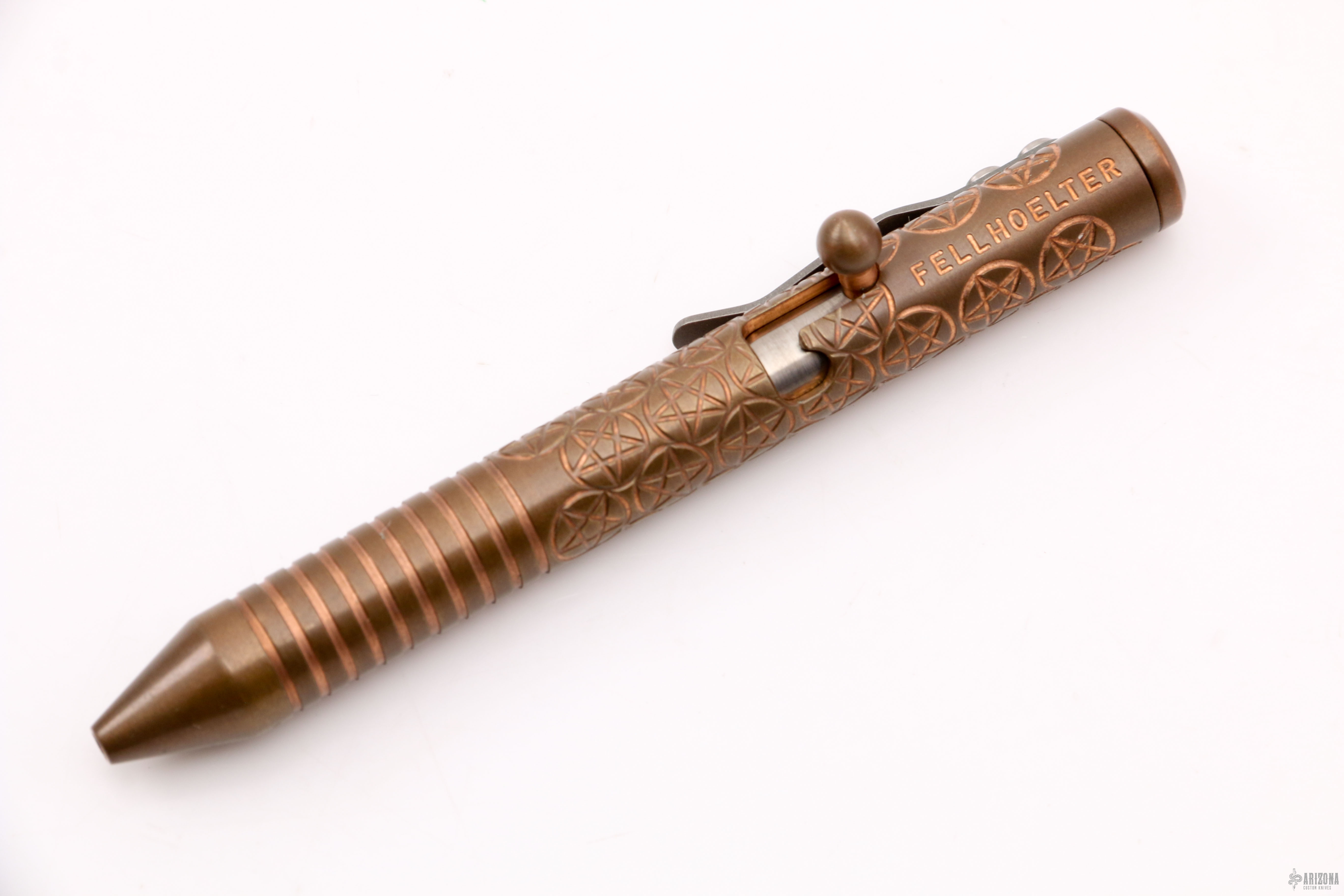 Copper Tiny Bolt - Engraved Pentagram W/ Extra copper bolt - Arizona ...