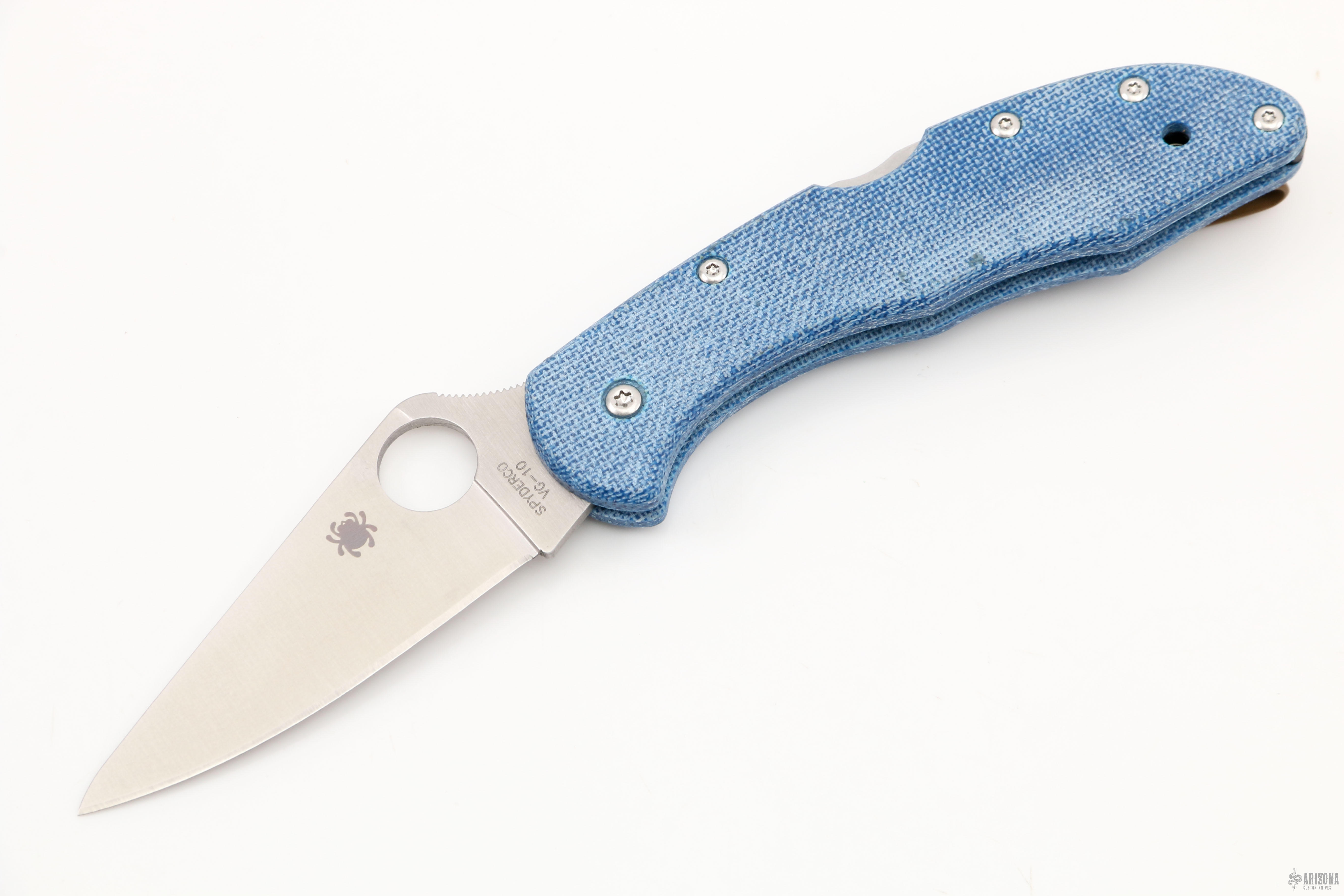 Delica Pln w/ Custom Micarta Frame - Arizona Custom Knives
