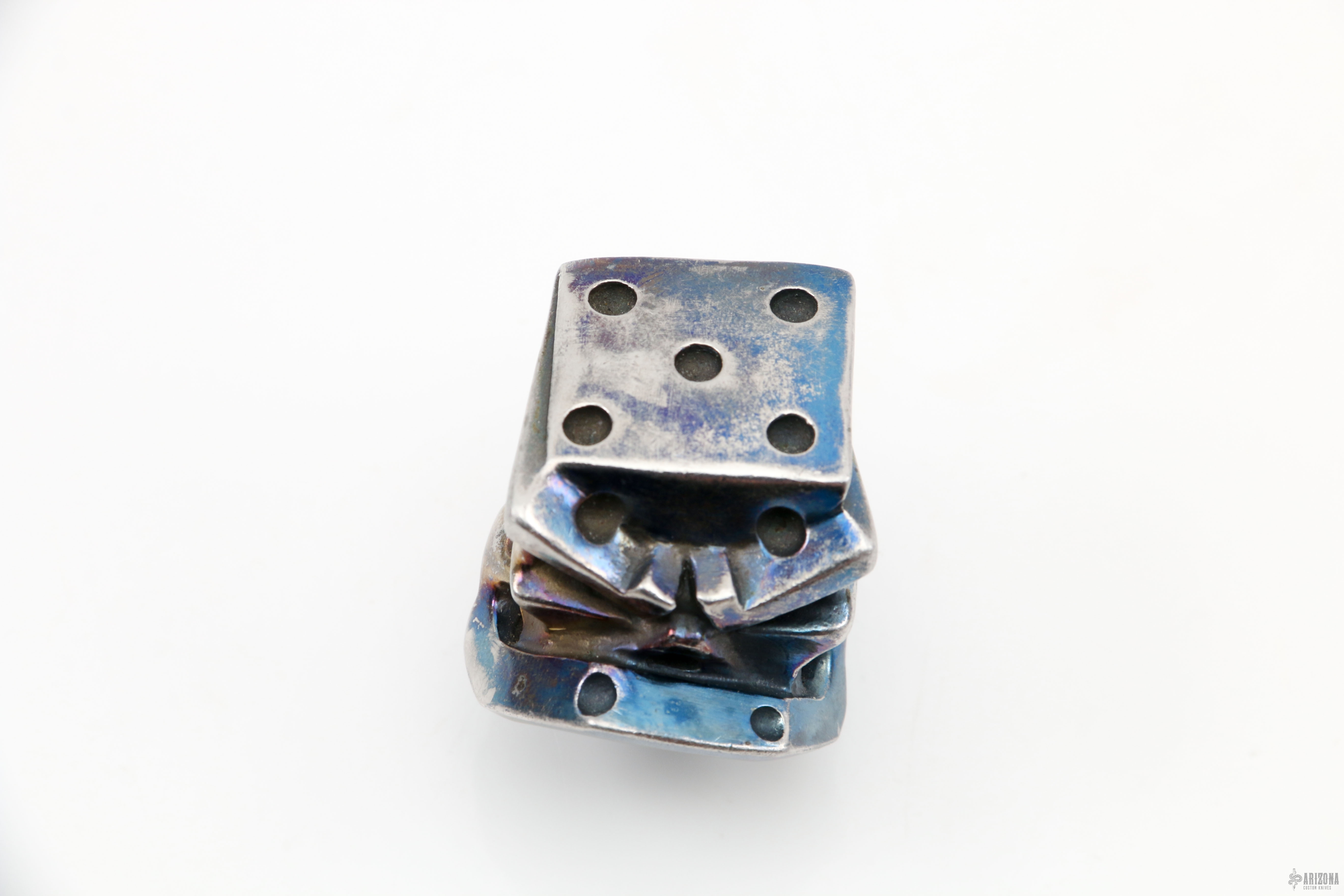 Cobalt Lucky Puncher Ring - Size 11 - Arizona Custom Knives