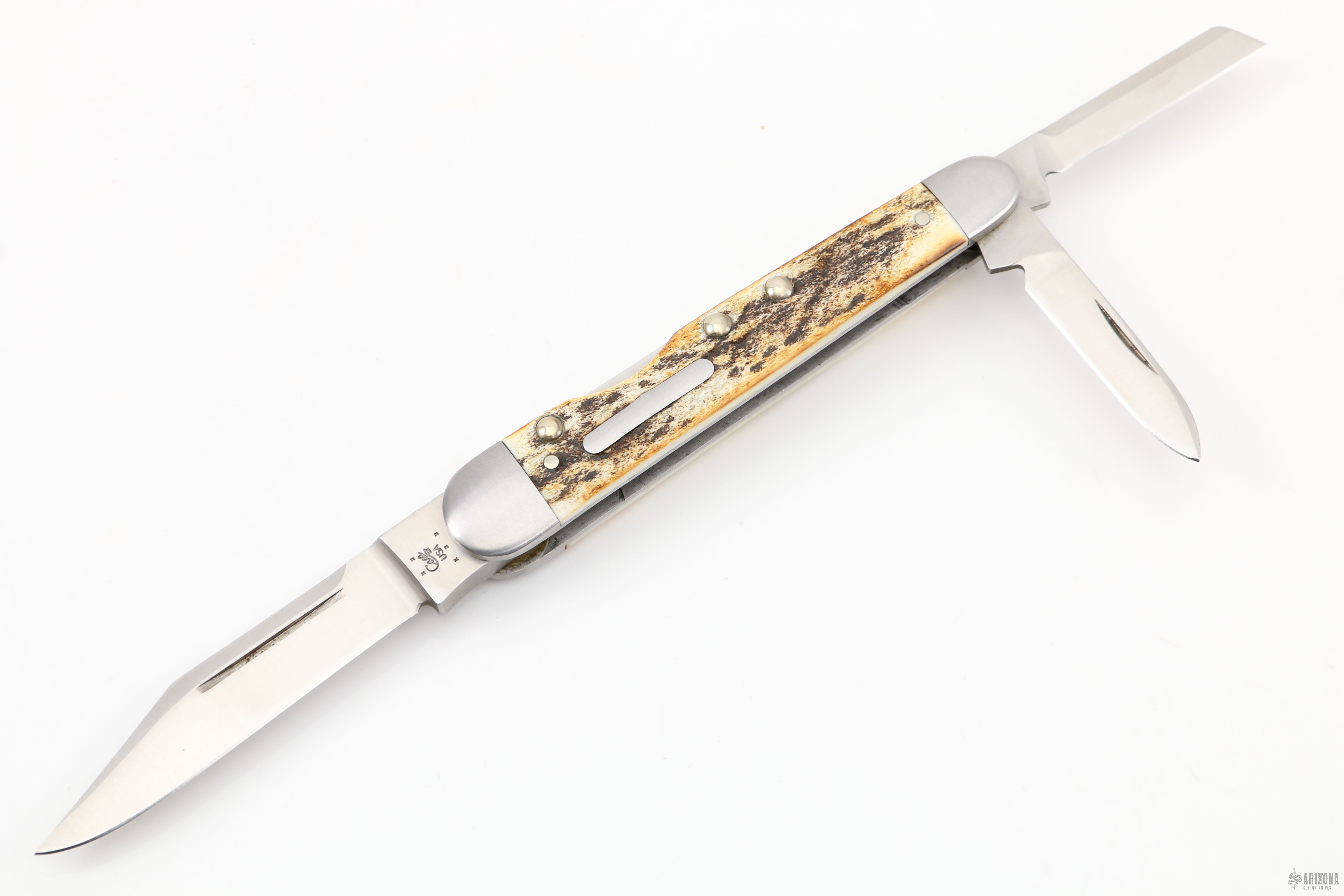 TB2005 Lockback Whittler - Stag - Arizona Custom Knives