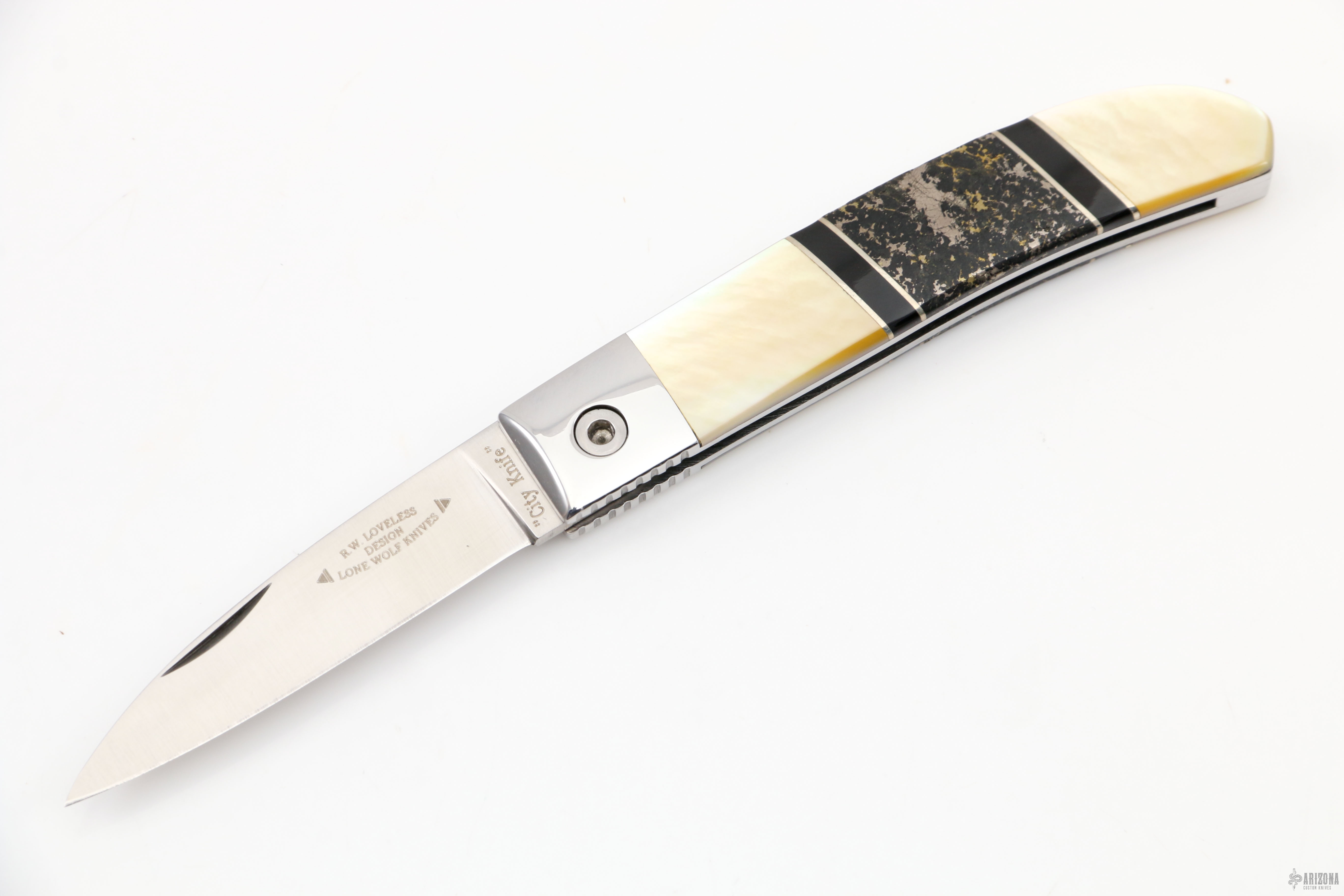 LC12220 Loveless "City Knife" - Apache Gold - Arizona Custom Knives