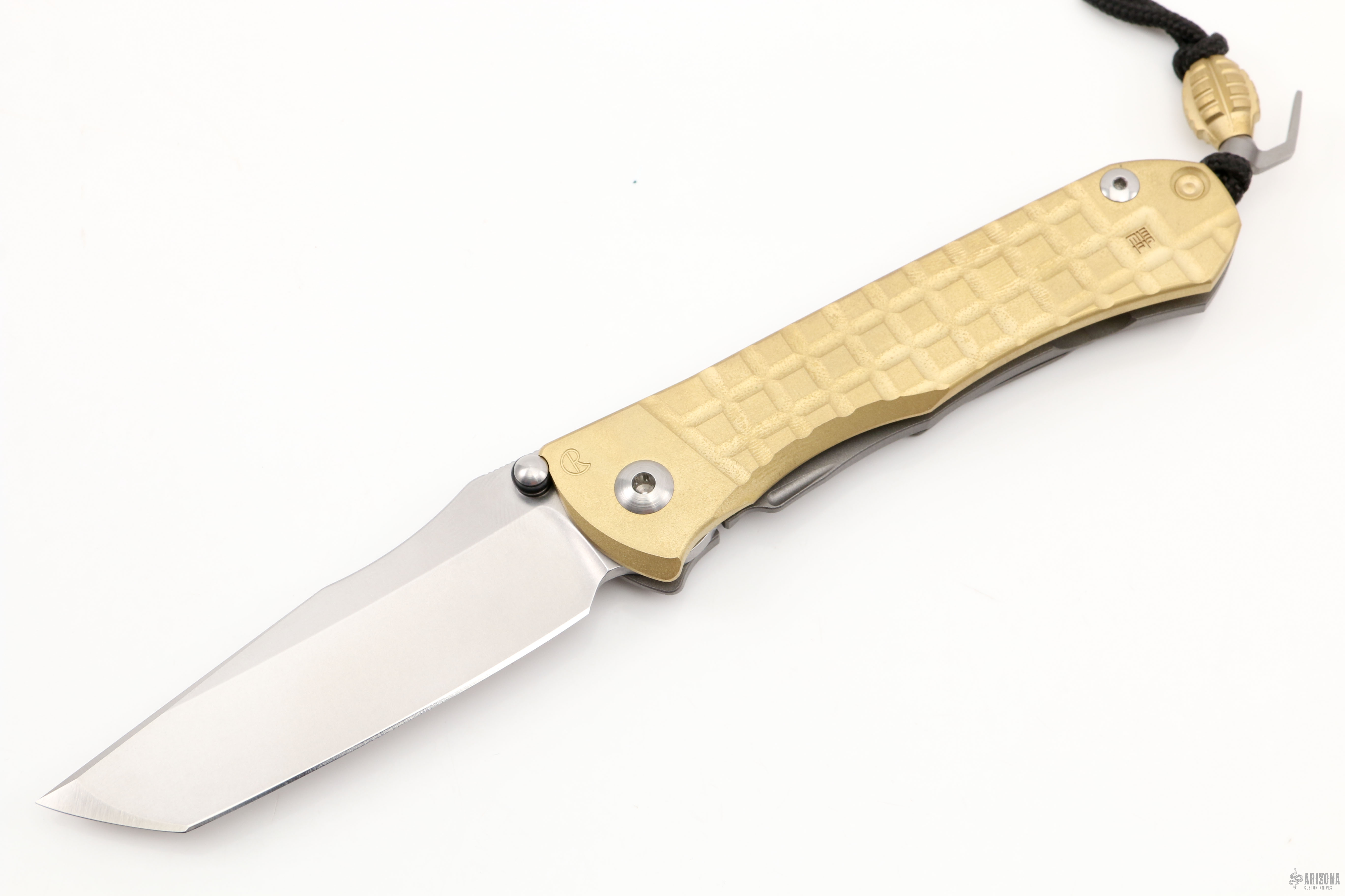 Umnumzaan Tanto - Brass Monkey Edge Frag Pattern - Arizona Custom Knives