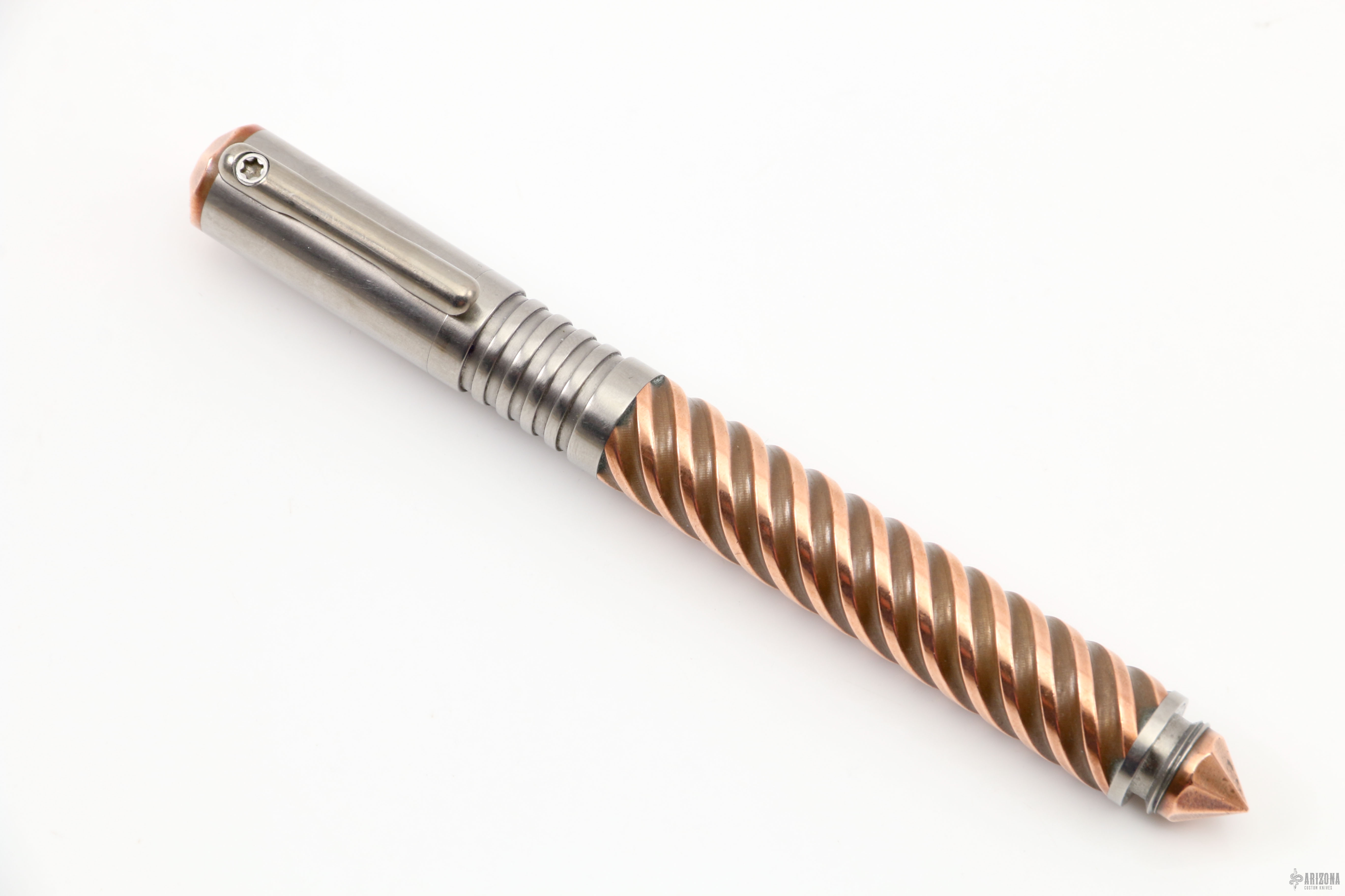 S500TiCu (D) Titanium/Copper Pen - Arizona Custom Knives