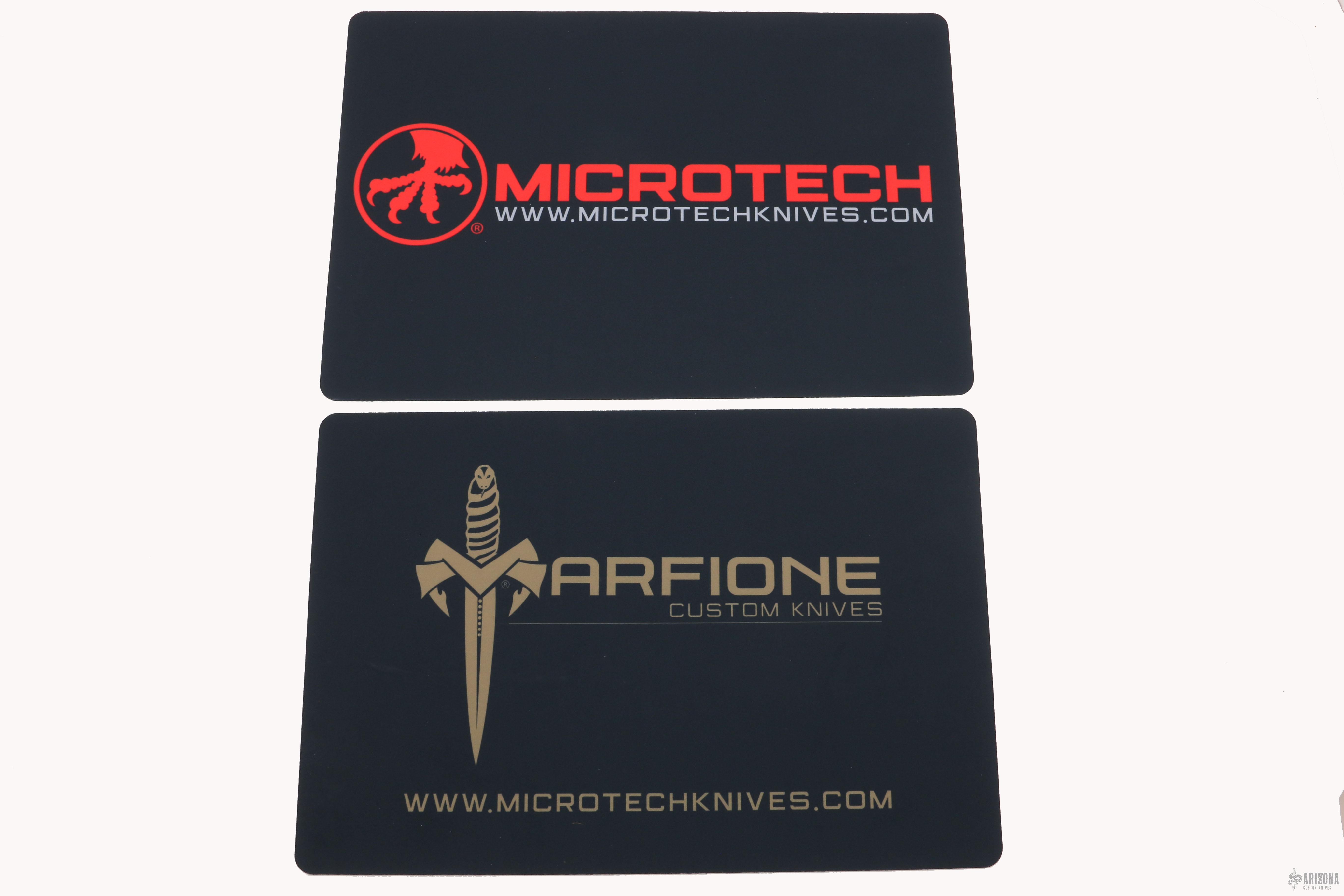 Microtech and Marfione Custom Knives Work Mats - Arizona Custom Knives