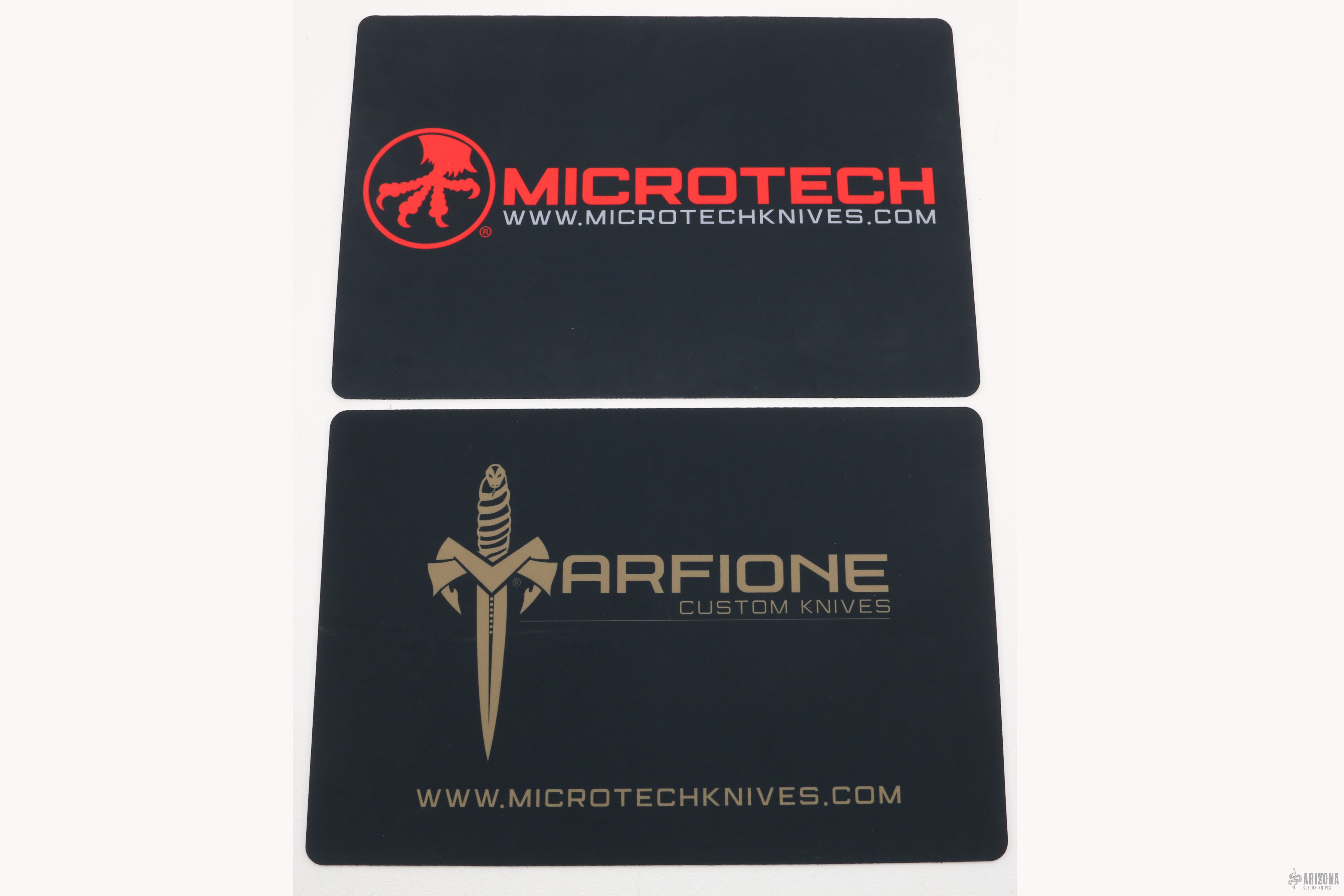 Microtech and Marfione Custom Knives Work Mats - Arizona Custom Knives
