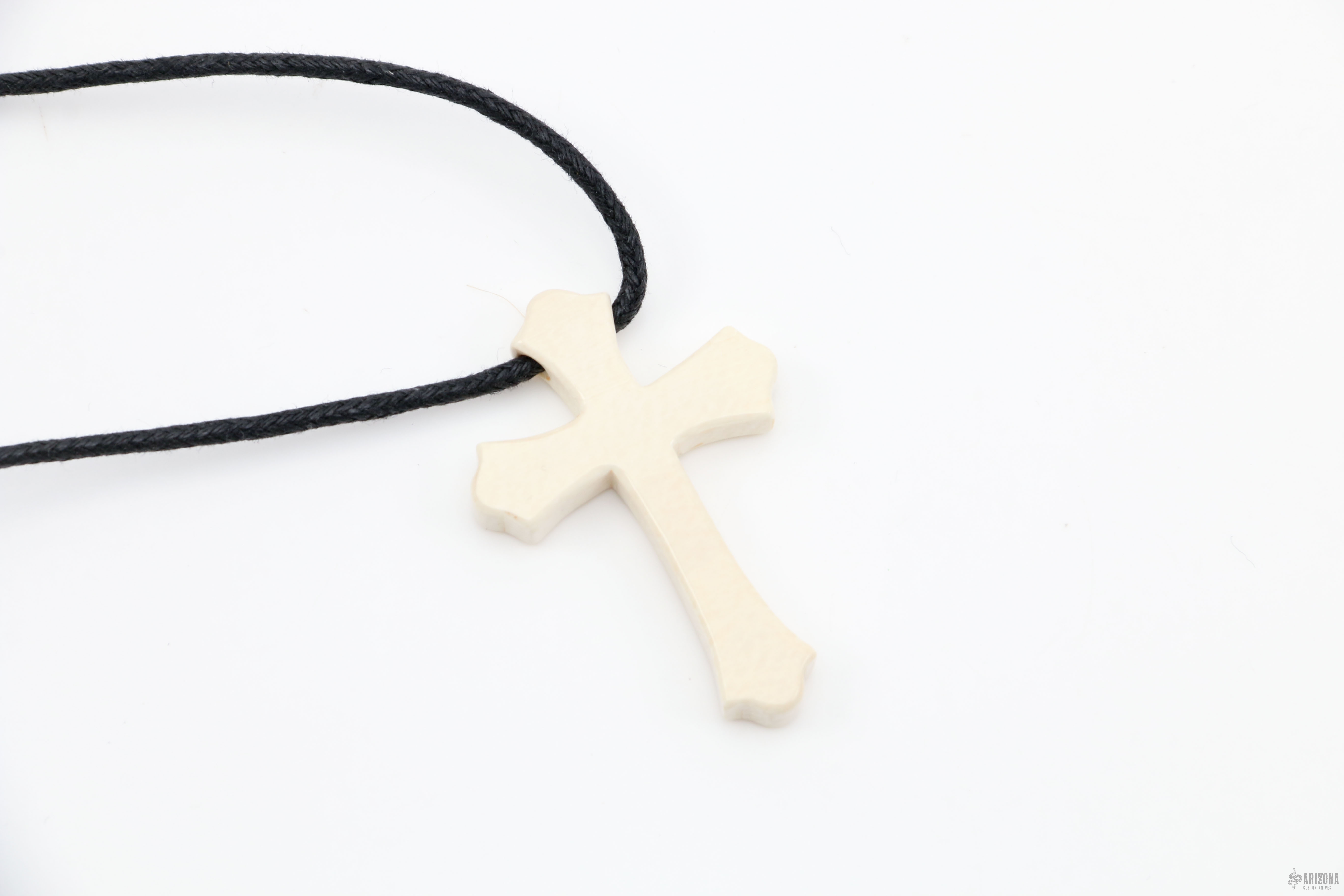 Mammoth Ivory Cross Pendant - Arizona Custom Knives