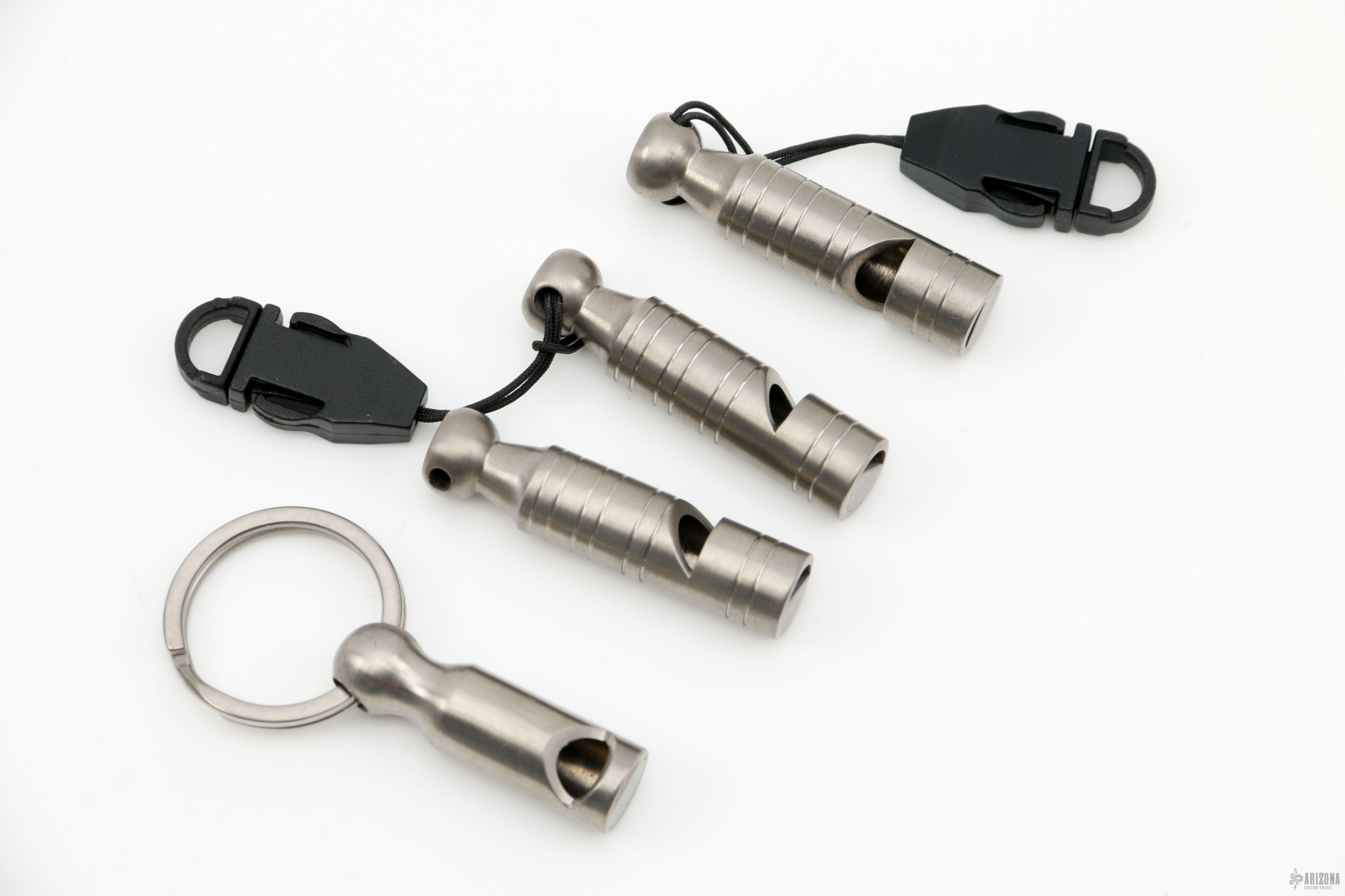 Lot of 4 Assorted Whistles - Arizona Custom Knives