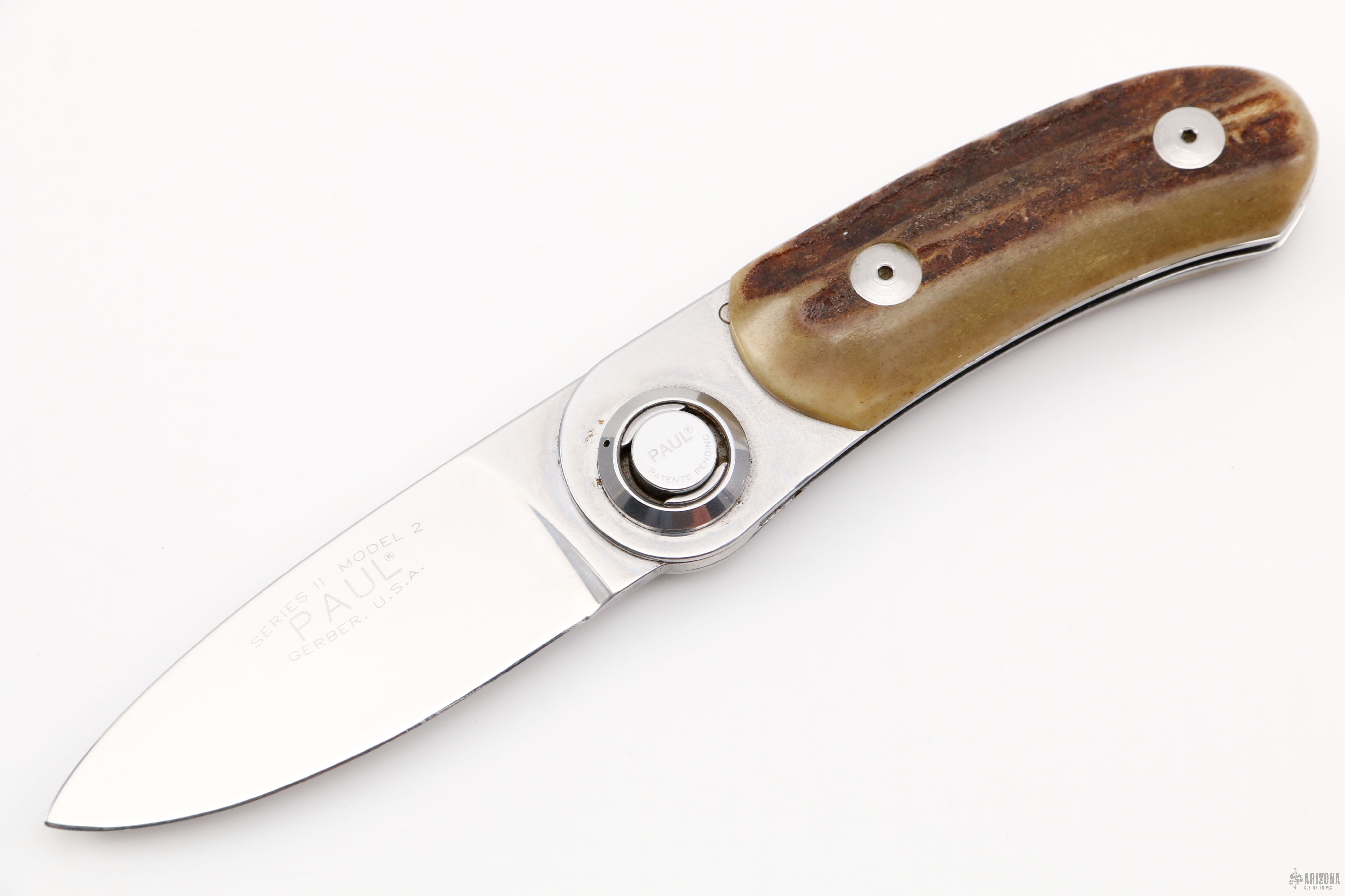 Paul Knife Series II Model 2 - Stag - Arizona Custom Knives