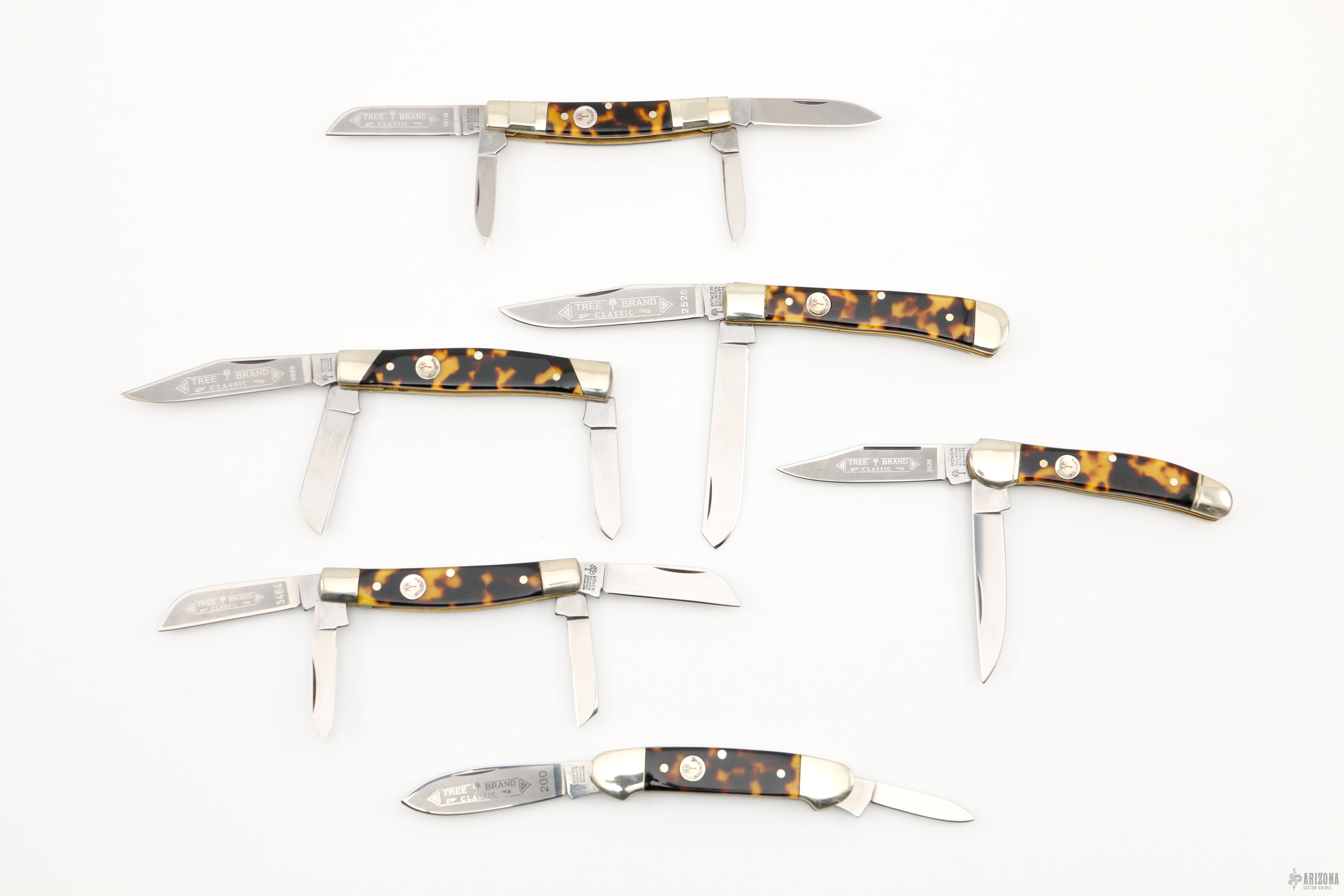 6 Slipjoints w/ Faux Tortoise Shell - Arizona Custom Knives