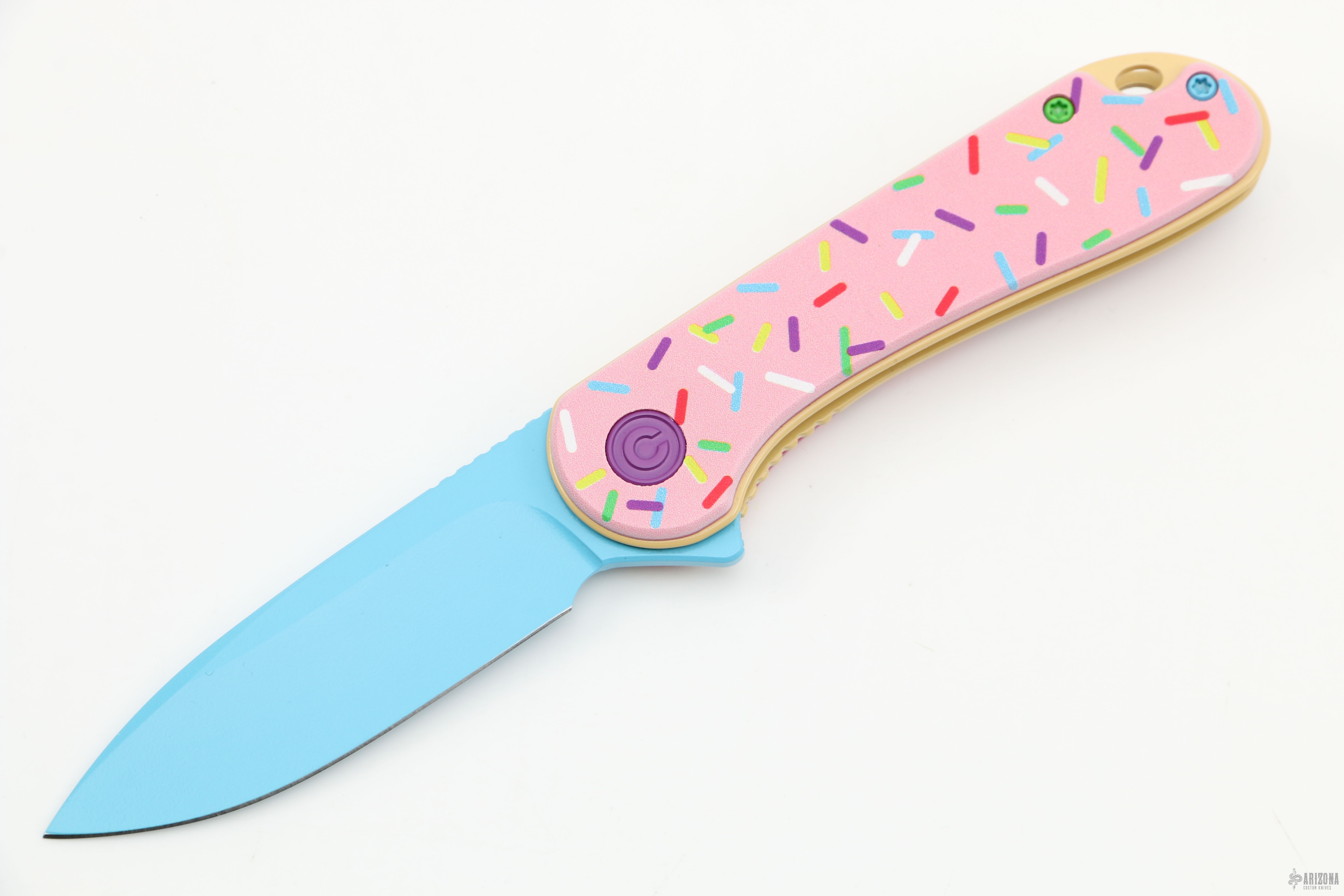 C907A-2 Elementum - Printed Sprinkle Pattern - Arizona Custom Knives