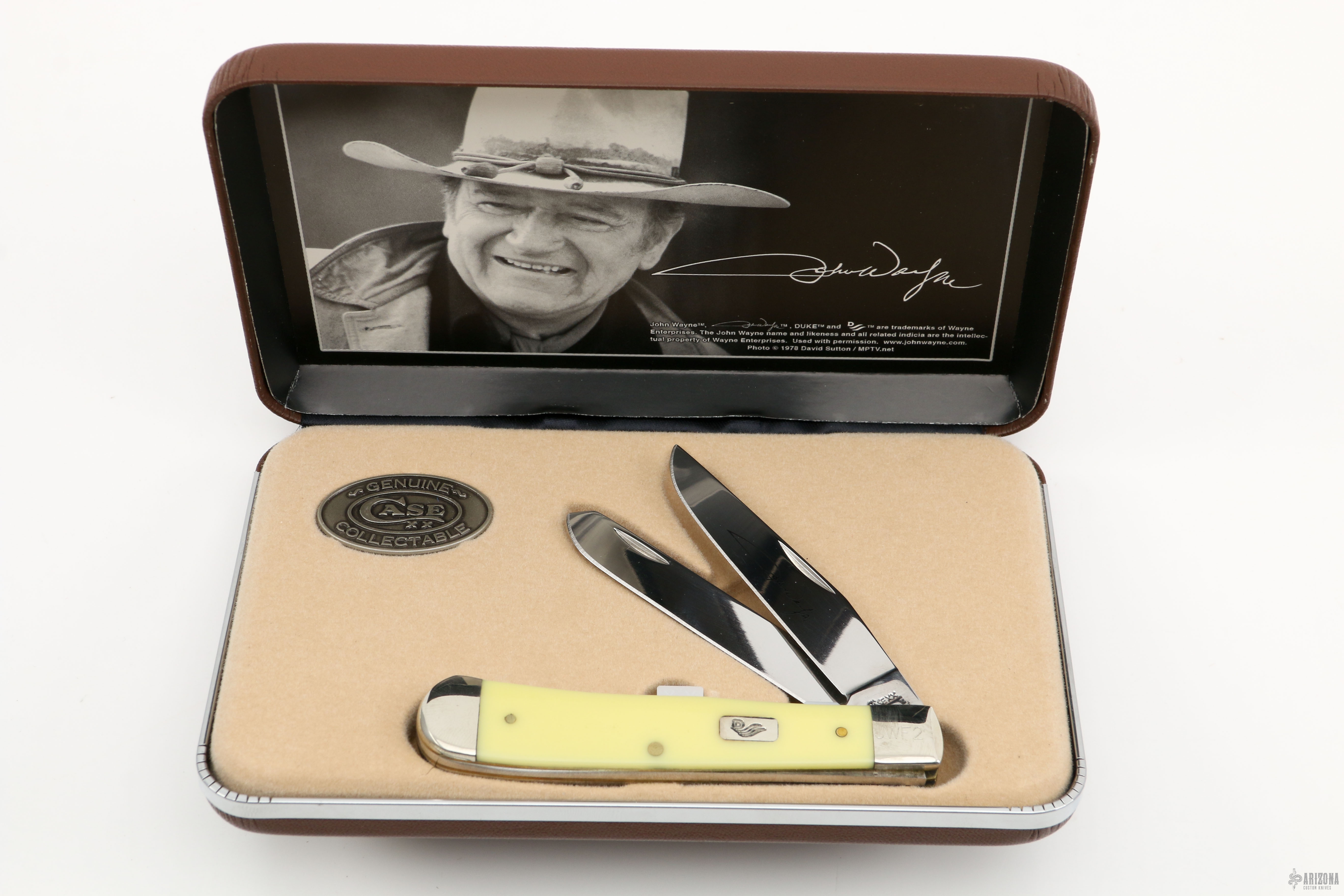 3254 2-Blade Trapper - Team Duke John Wayne - Arizona Custom Knives