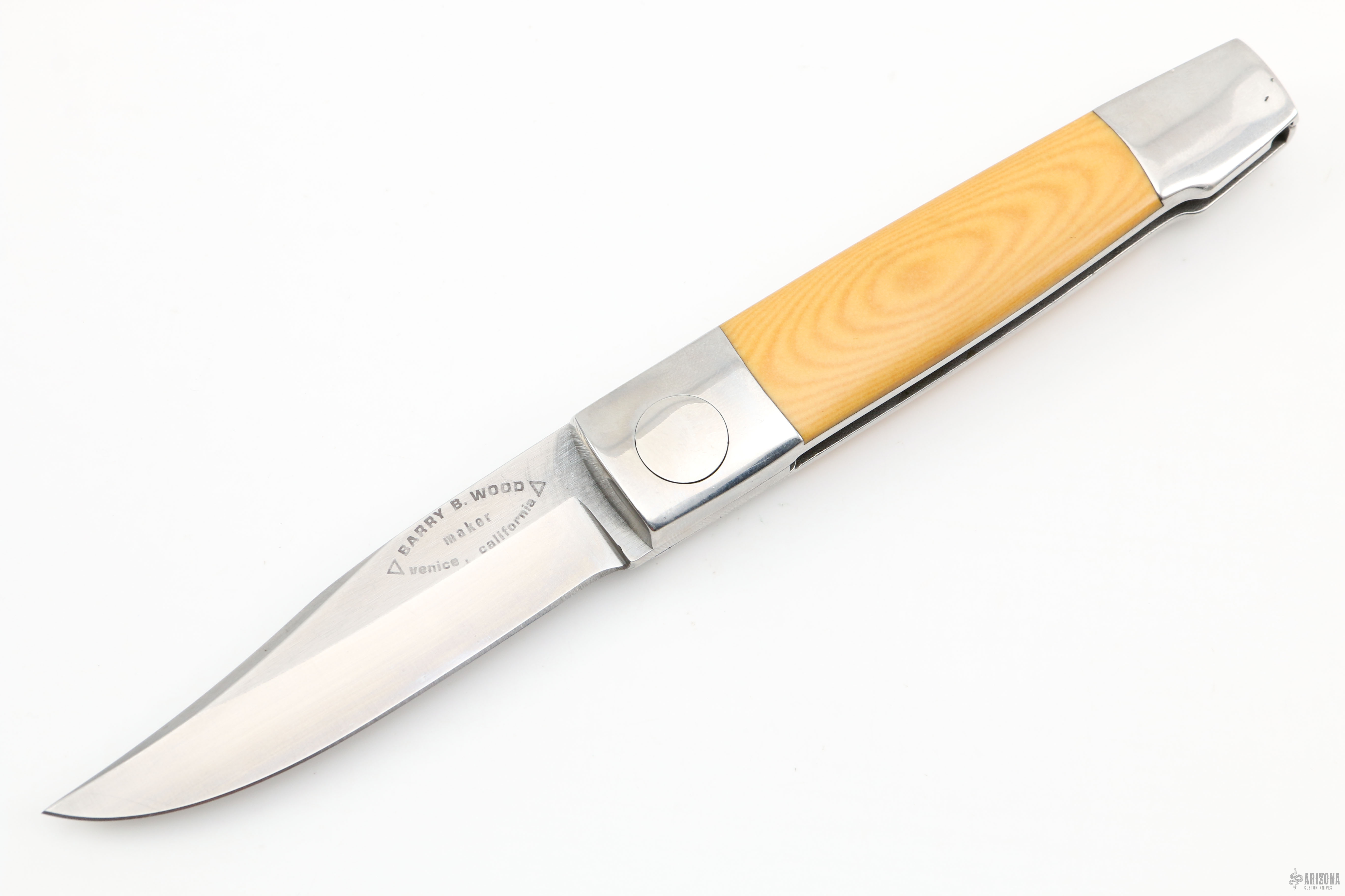 MK2 Early Swing Lock Folder - Linen Micarta - Arizona Custom Knives