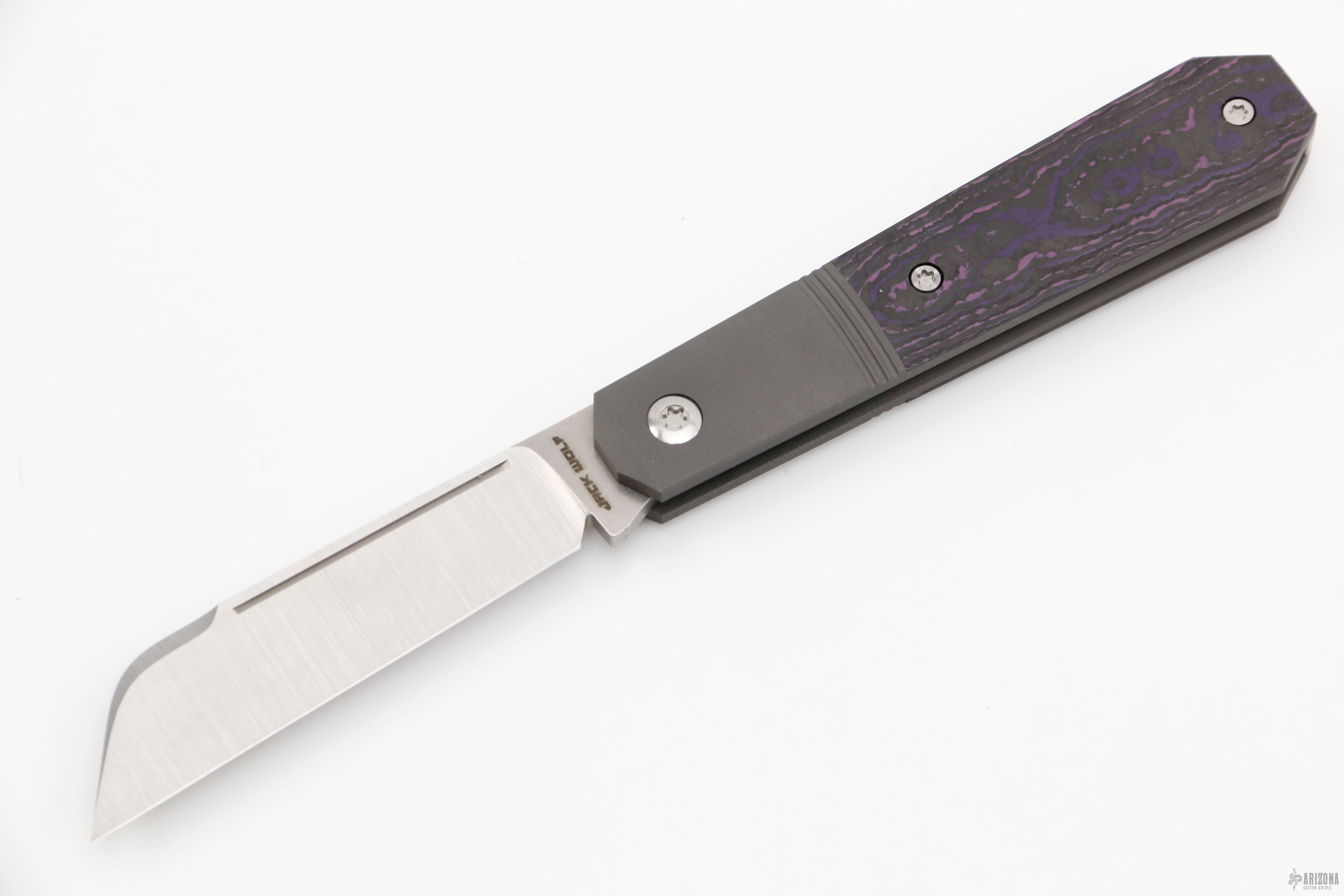 Midnight Jack - Fat Carbon Purple Haze - Arizona Custom Knives