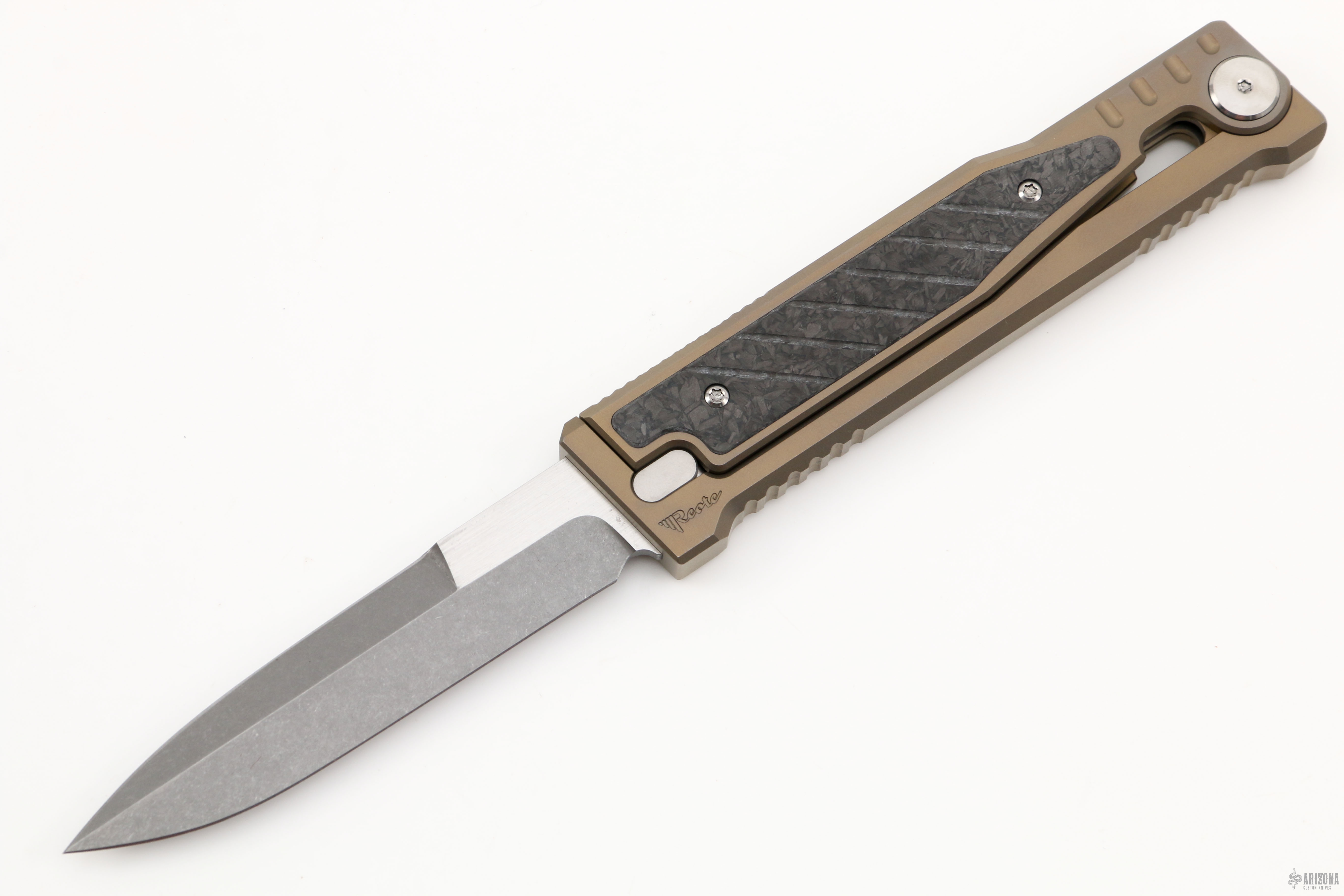 EXO Tanto Gravity Knife - Marble Carbon Fiber - Arizona Custom Knives