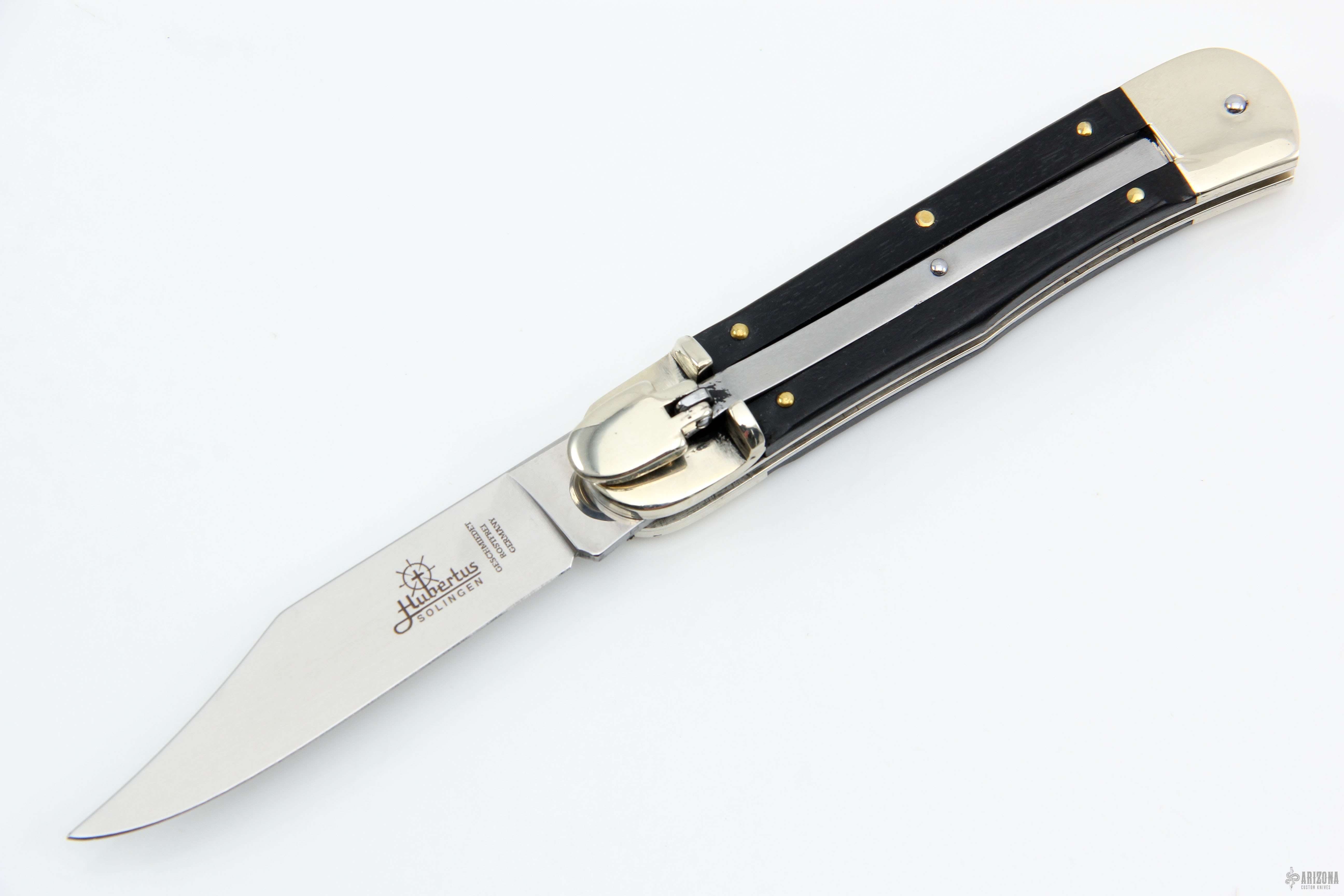 Springer Leverlock - Ebony - Arizona Custom Knives