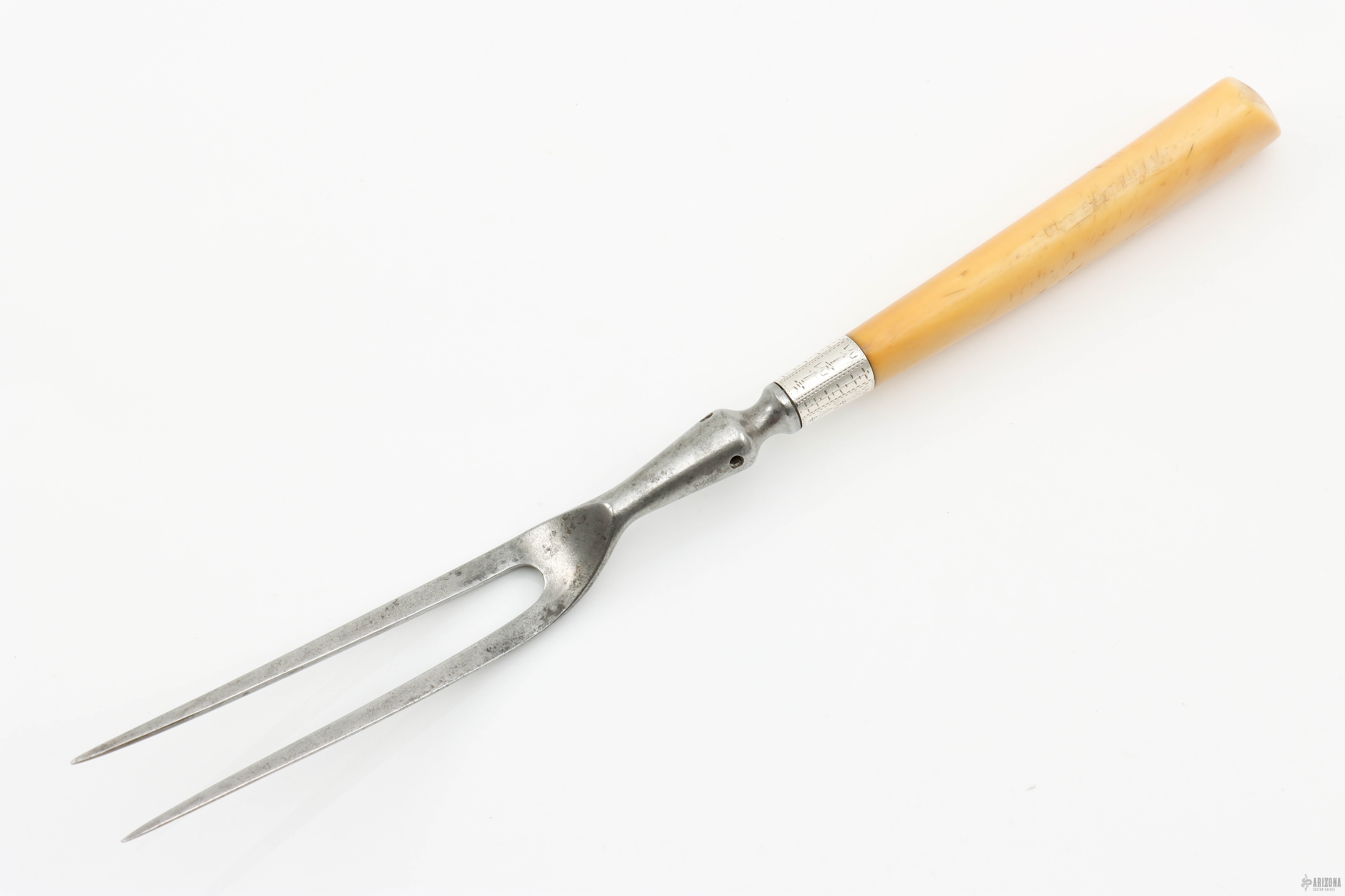 Walrus Ivory Carving Fork - Arizona Custom Knives