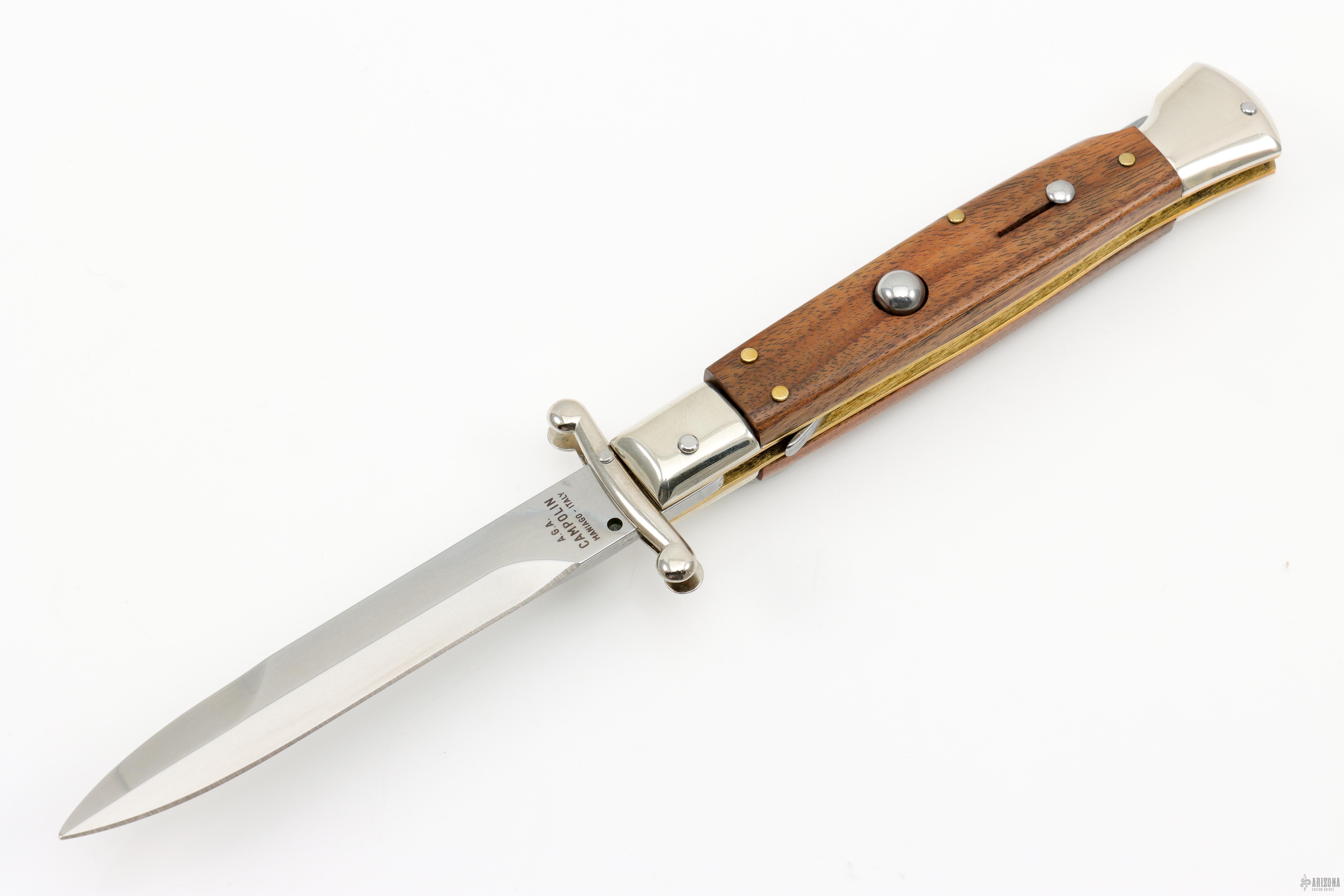 9" Swing Guard Auto - Wood - Arizona Custom Knives