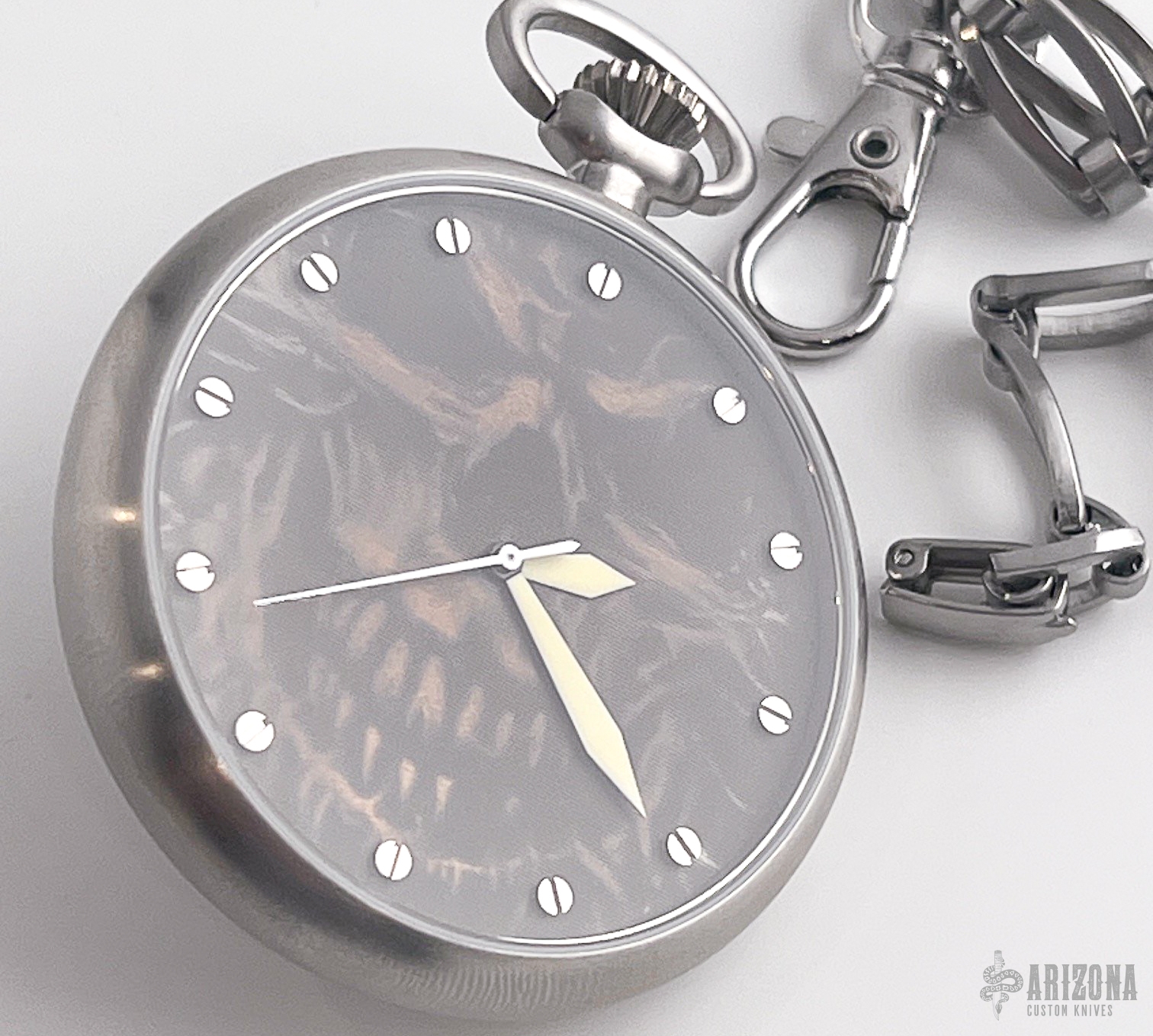 "Skull Time" Pocket Watch - Prototype - Arizona Custom Knives
