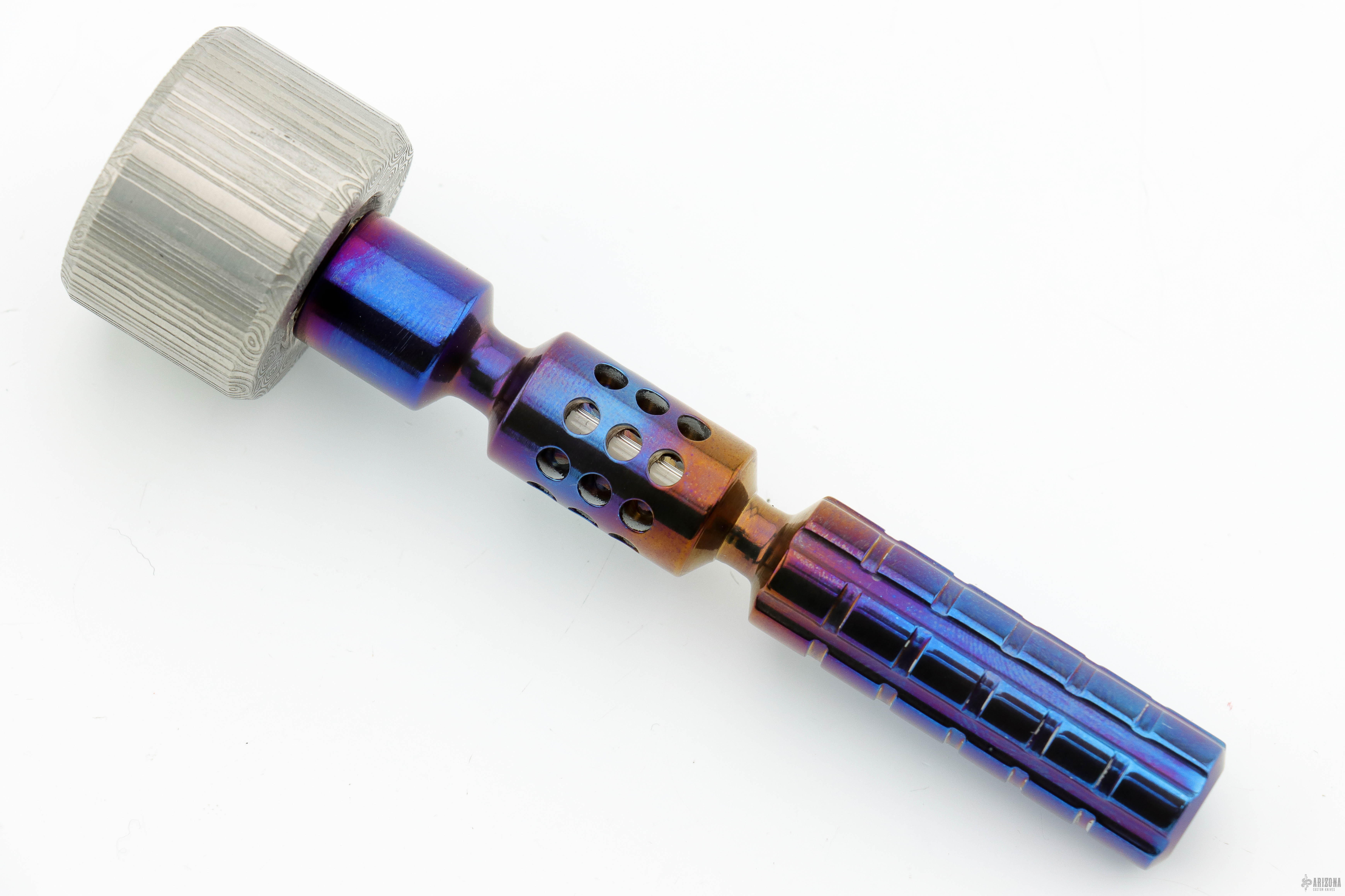 Titanium and Damasteel Bit Driver - Arizona Custom Knives