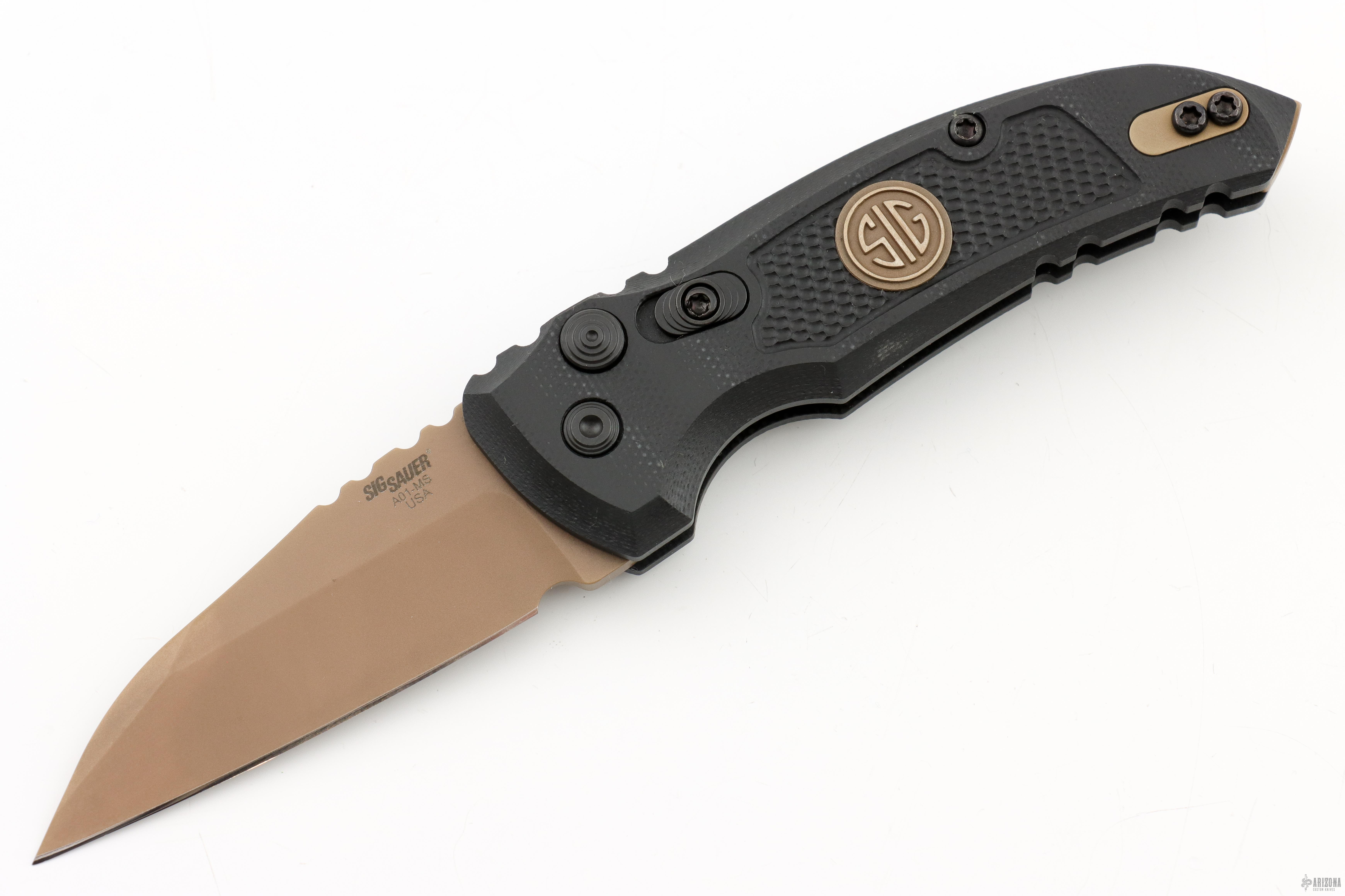 Hogue Sig Sauer A01 Microswitch Automatic Knife Wharncliffe - Arizona ...