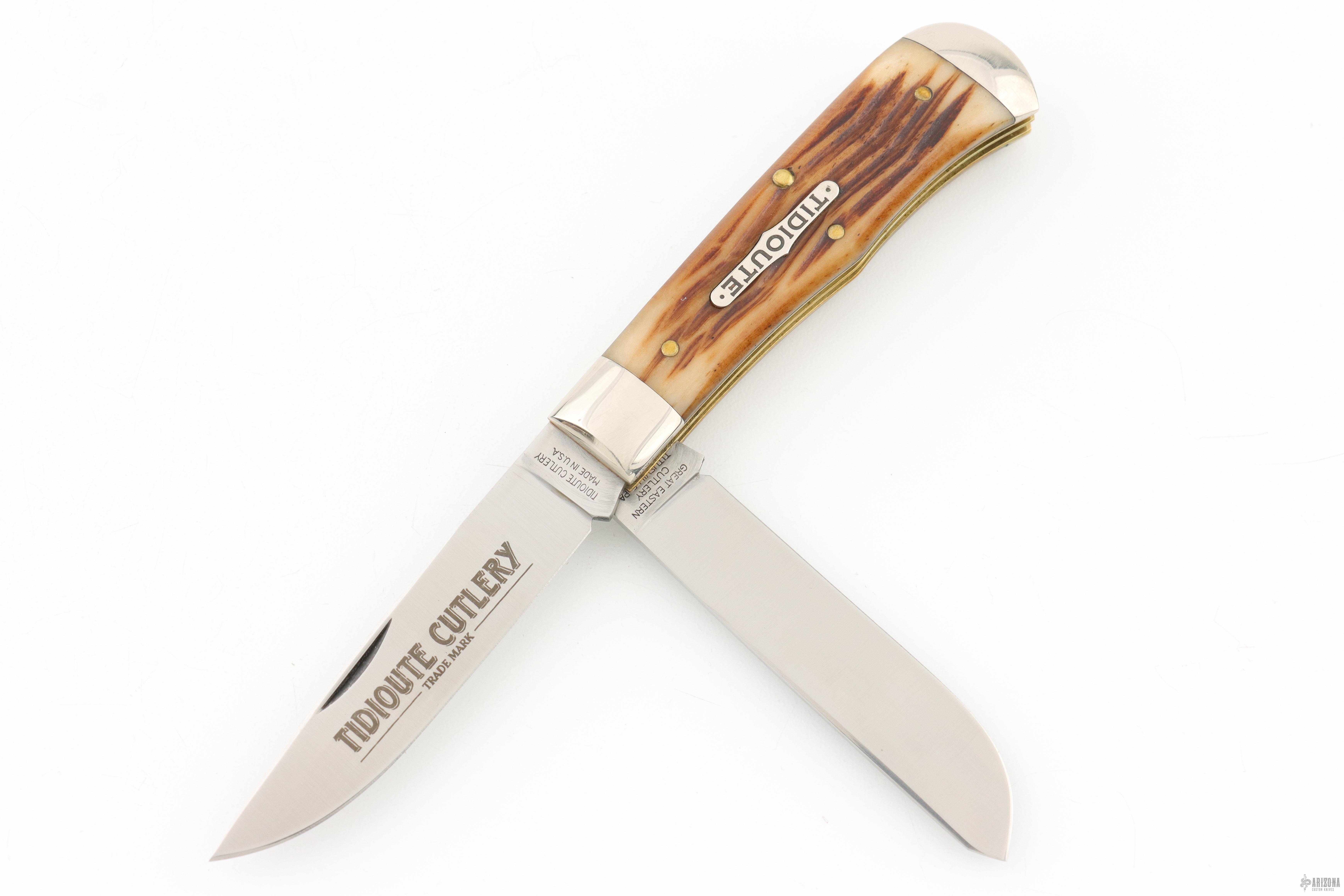 735212 Pioneer Trapper - Jigged Bone - Arizona Custom Knives