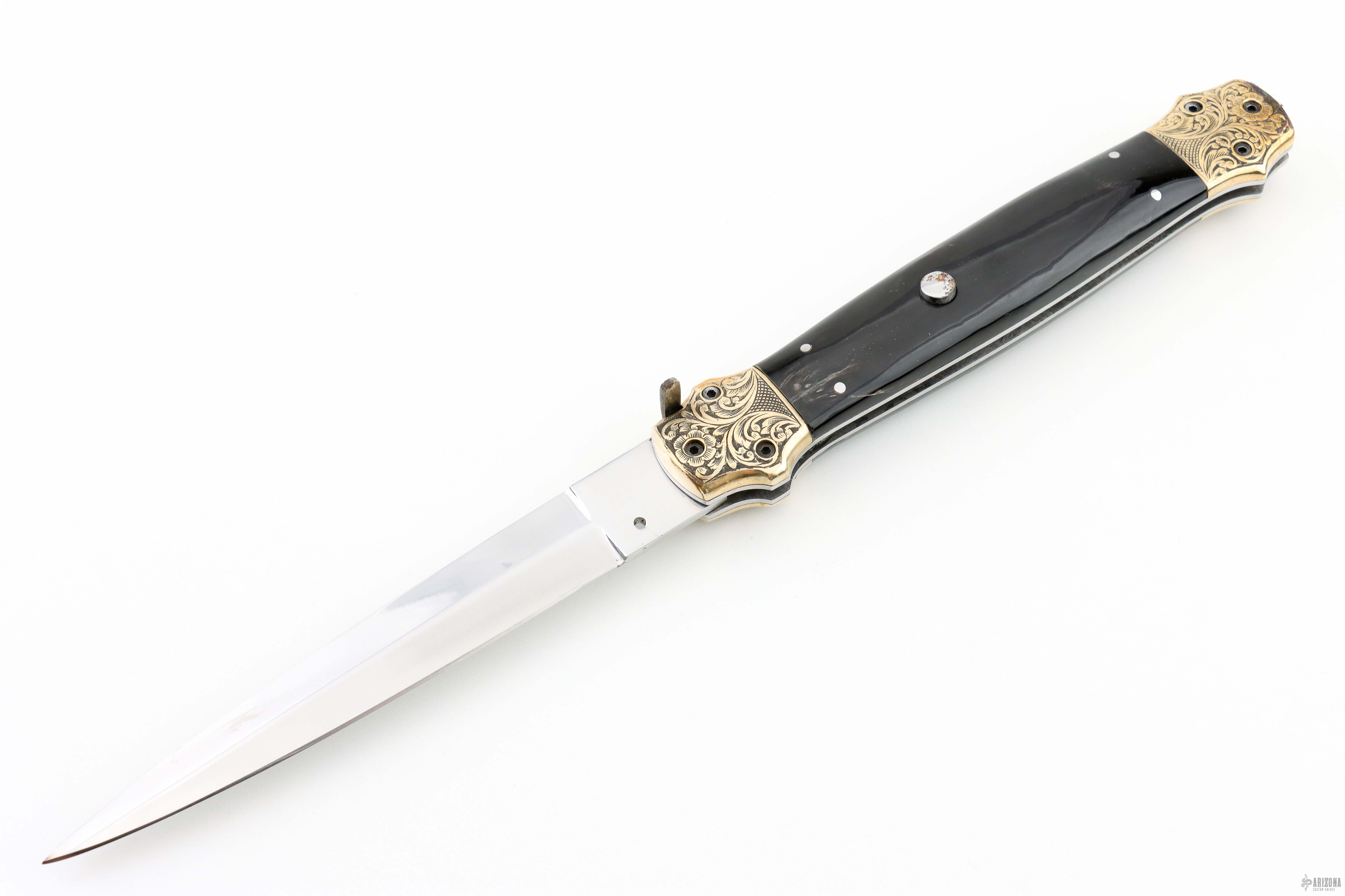 14" Side Opening Tab Lock Auto - Arizona Custom Knives