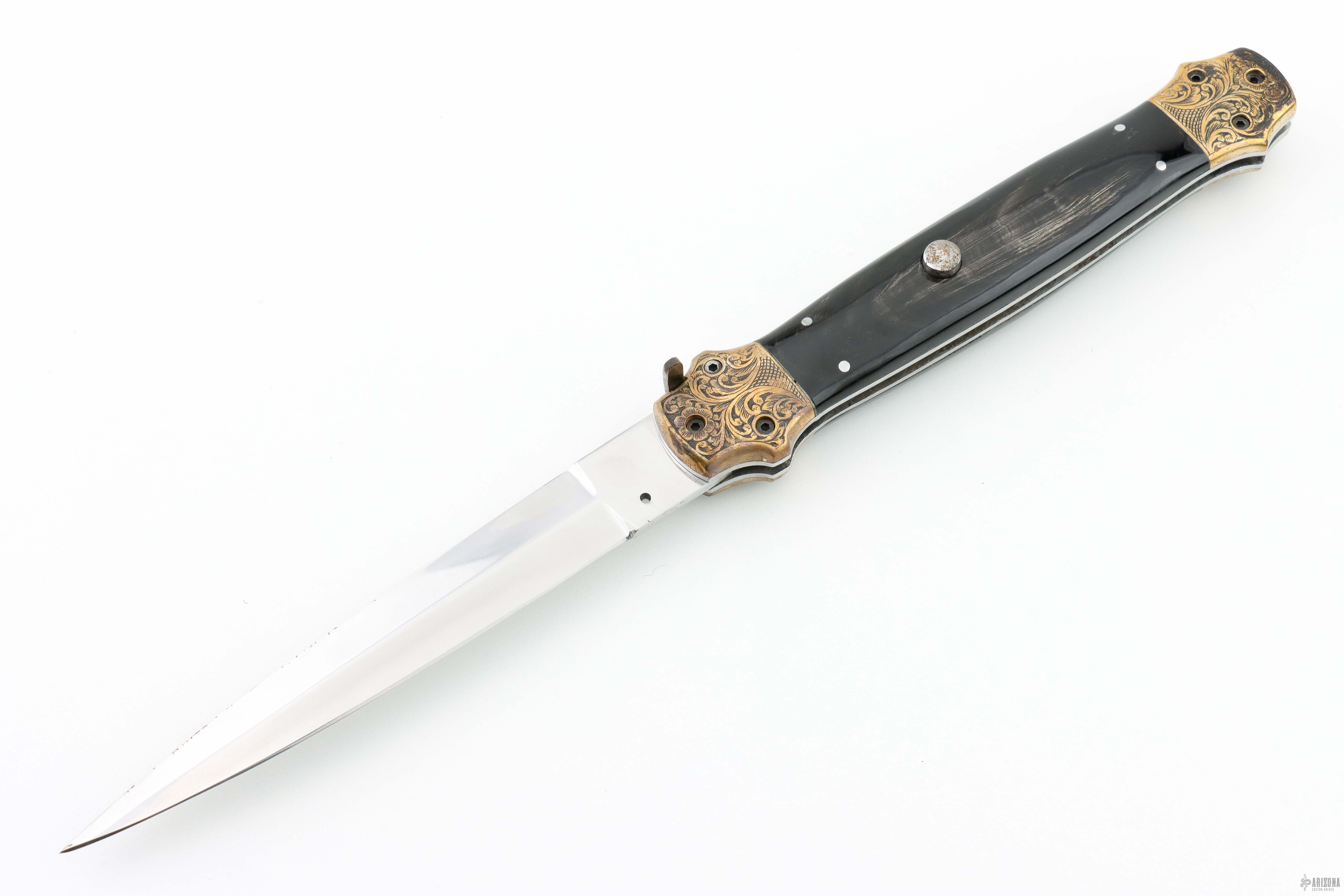 14" Side Opening Tab Lock Auto - Arizona Custom Knives