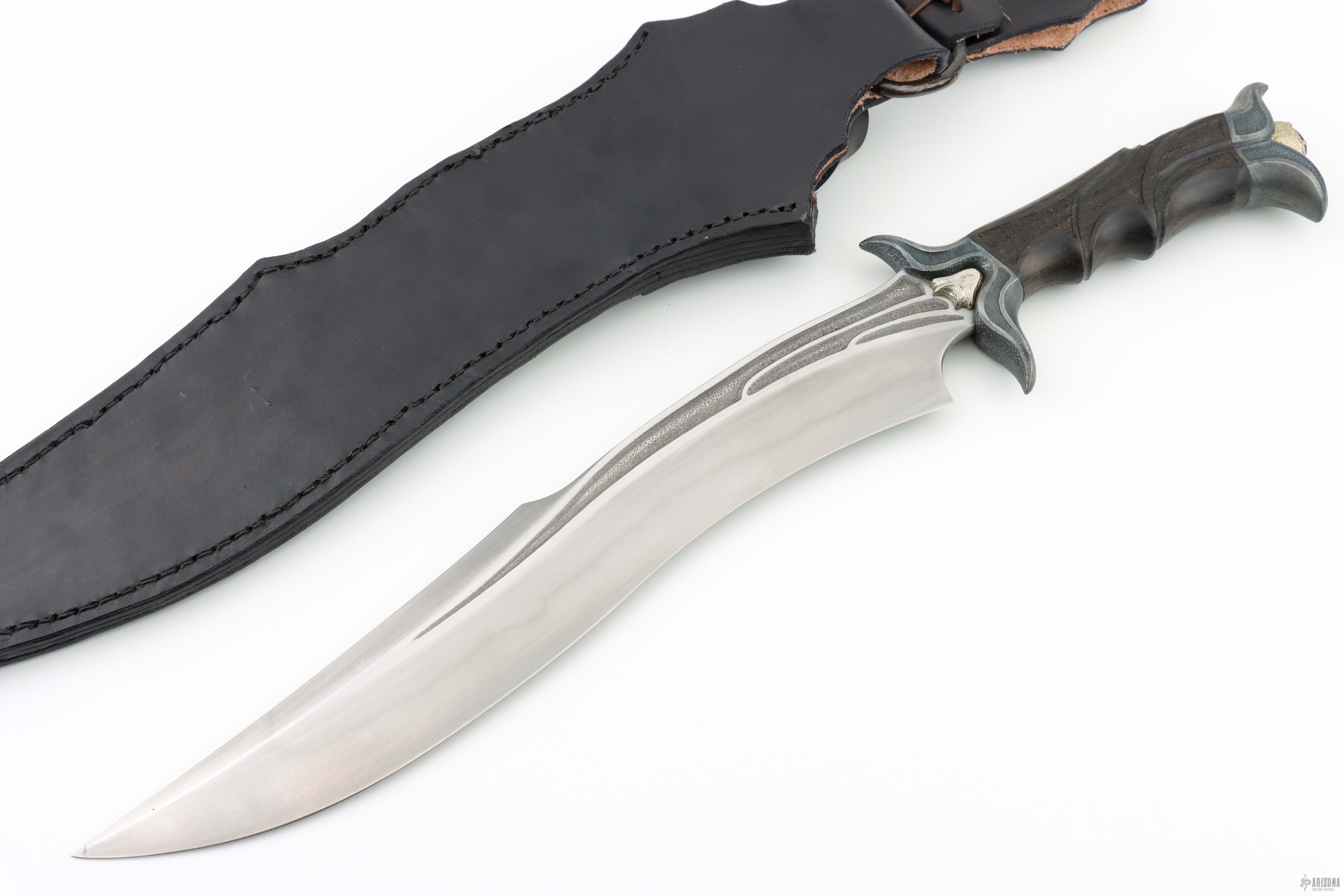 Carved Persian Fighter - Arizona Custom Knives