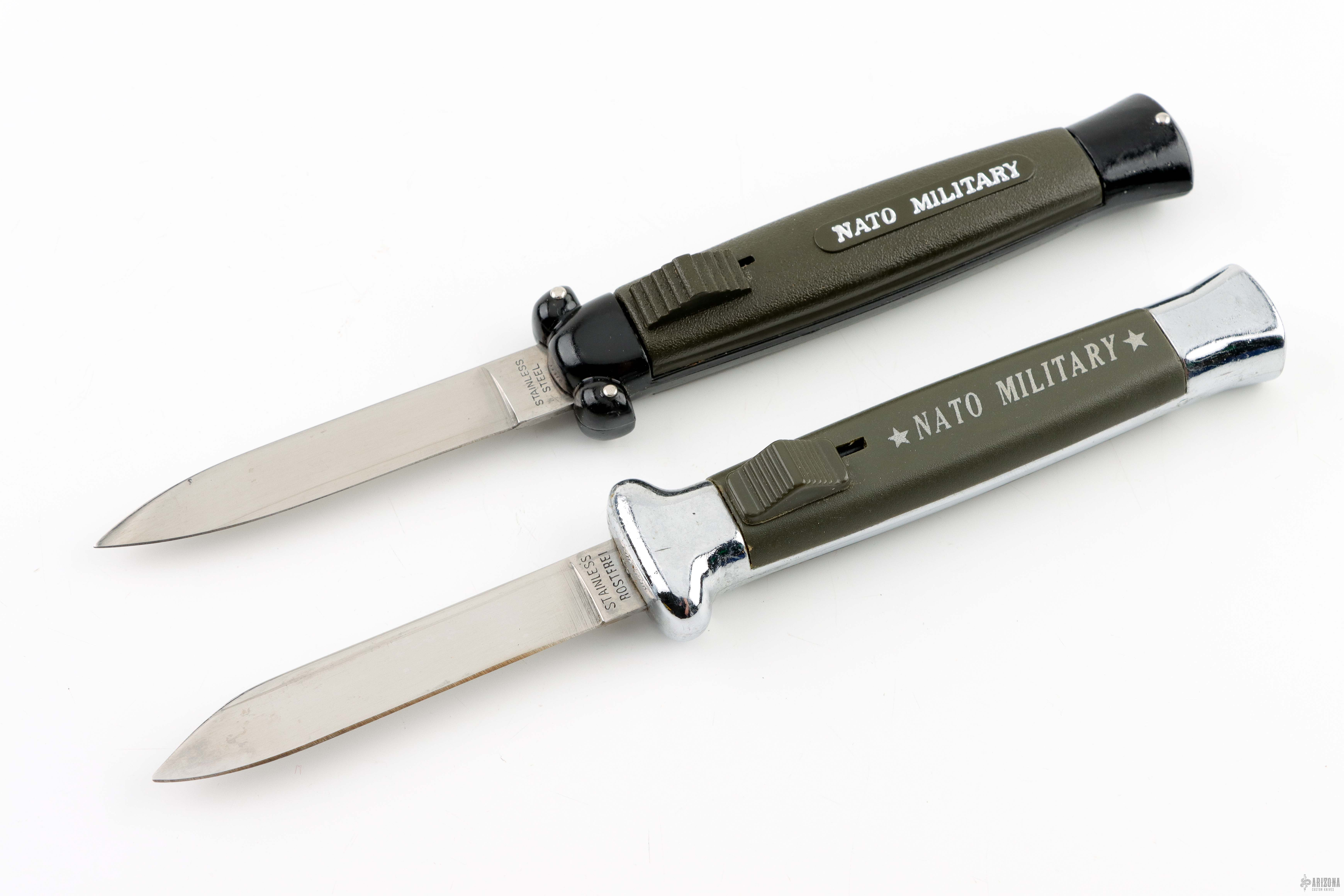 2 Nato Military Autos - Arizona Custom Knives