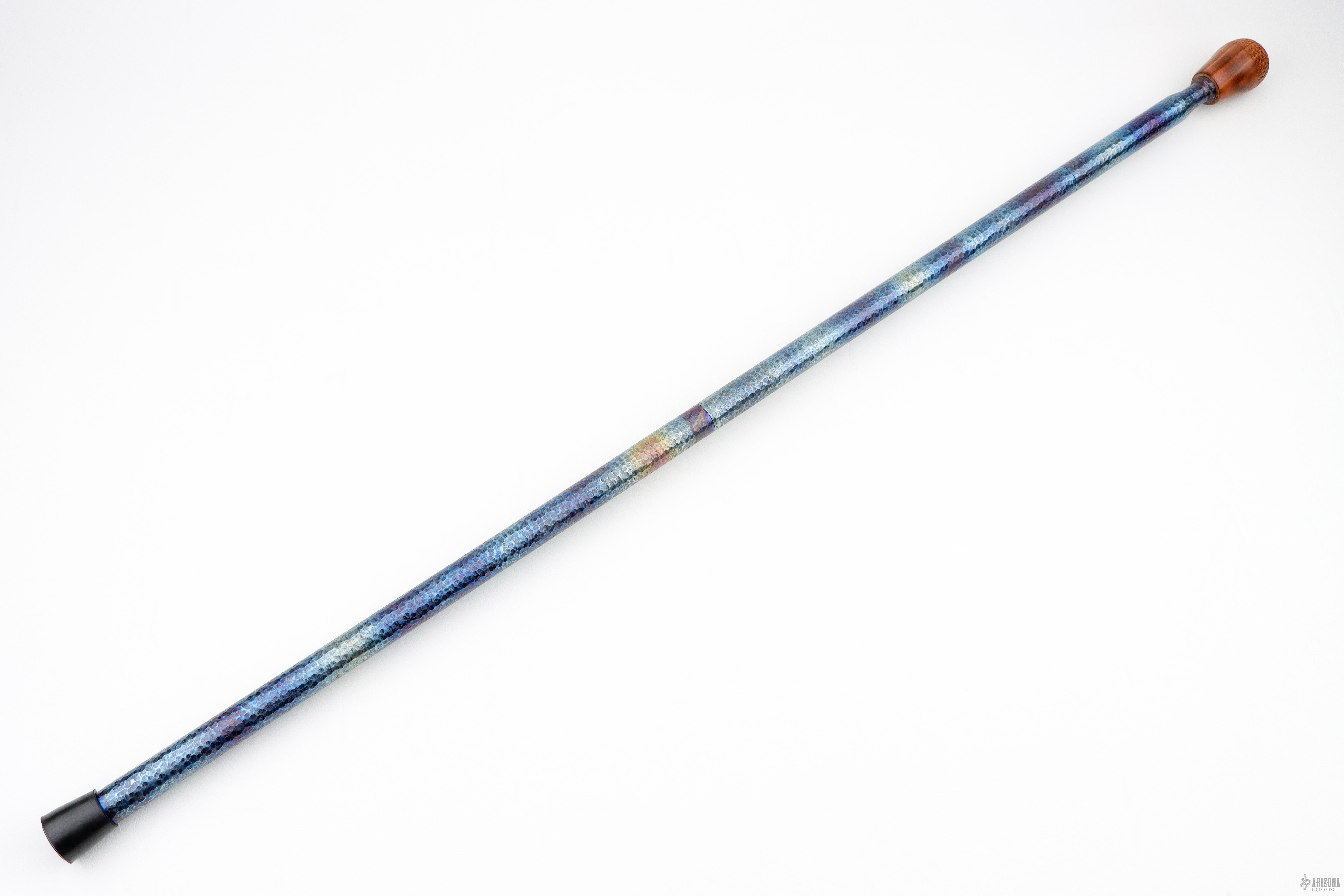 Hidden Double Spear Titanium Cane - Arizona Custom Knives