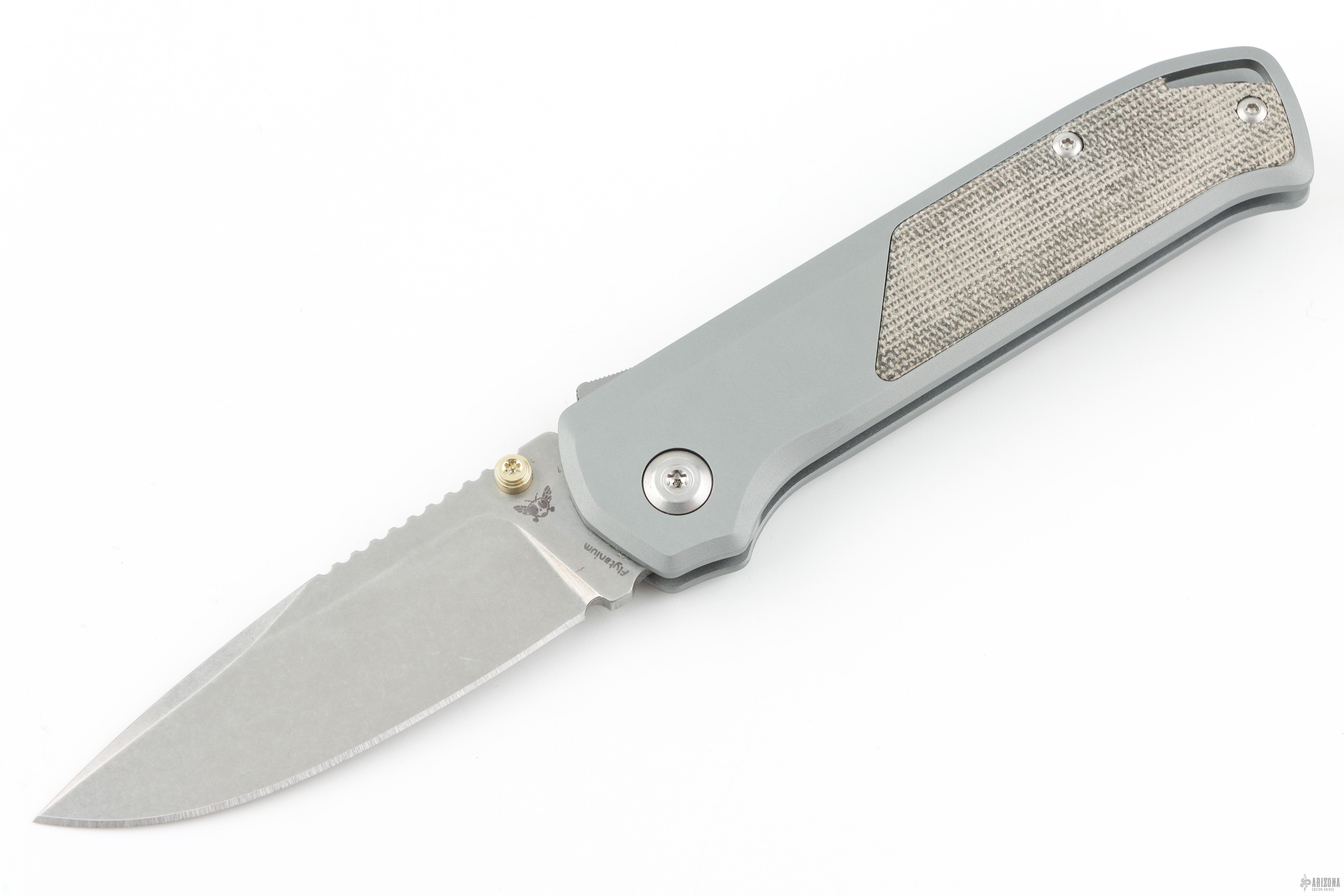 Arcade® - Gunmetal Ti and Micarta - Arizona Custom Knives