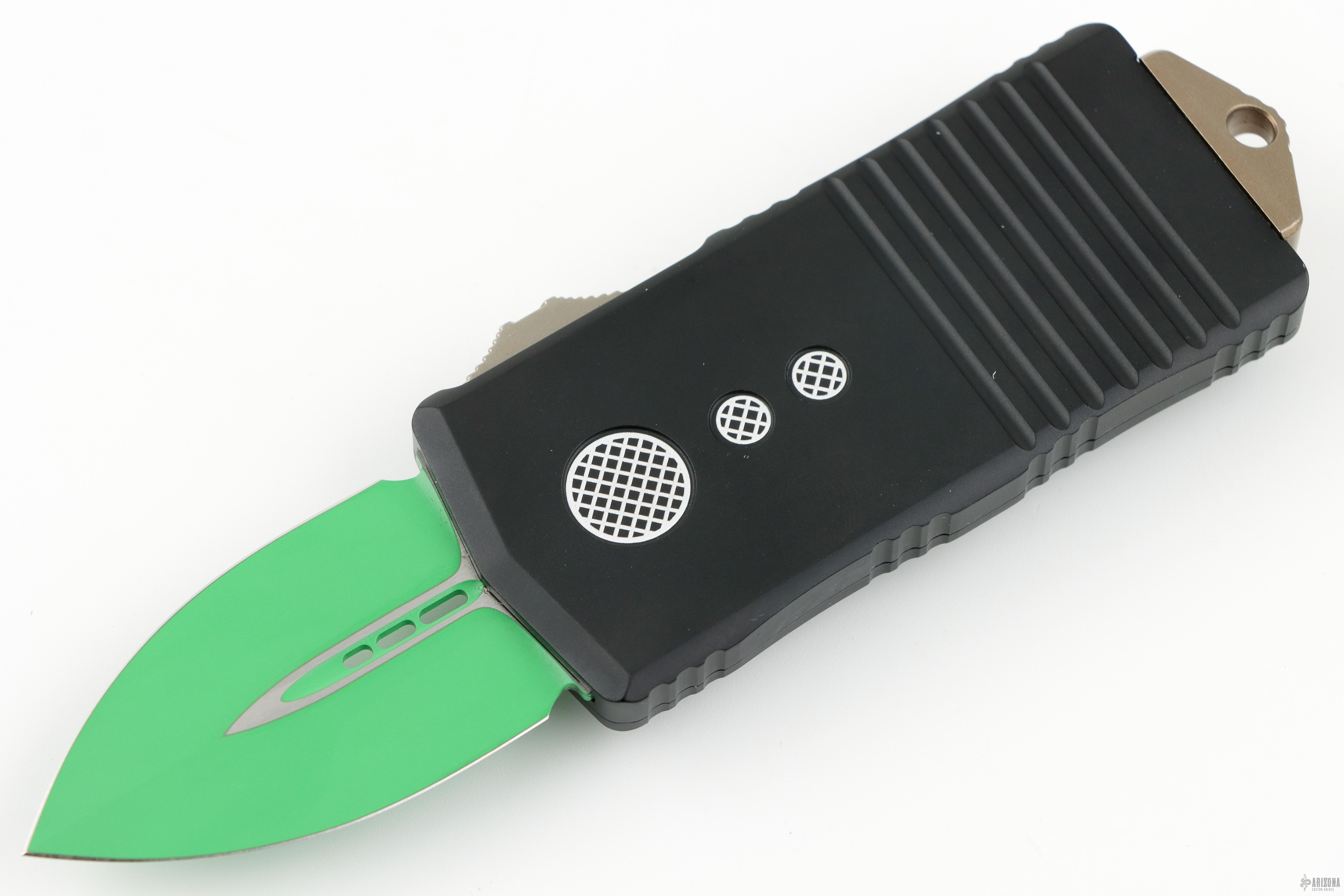 157-1 JM Exocet D/E Green Standard - Arizona Custom Knives