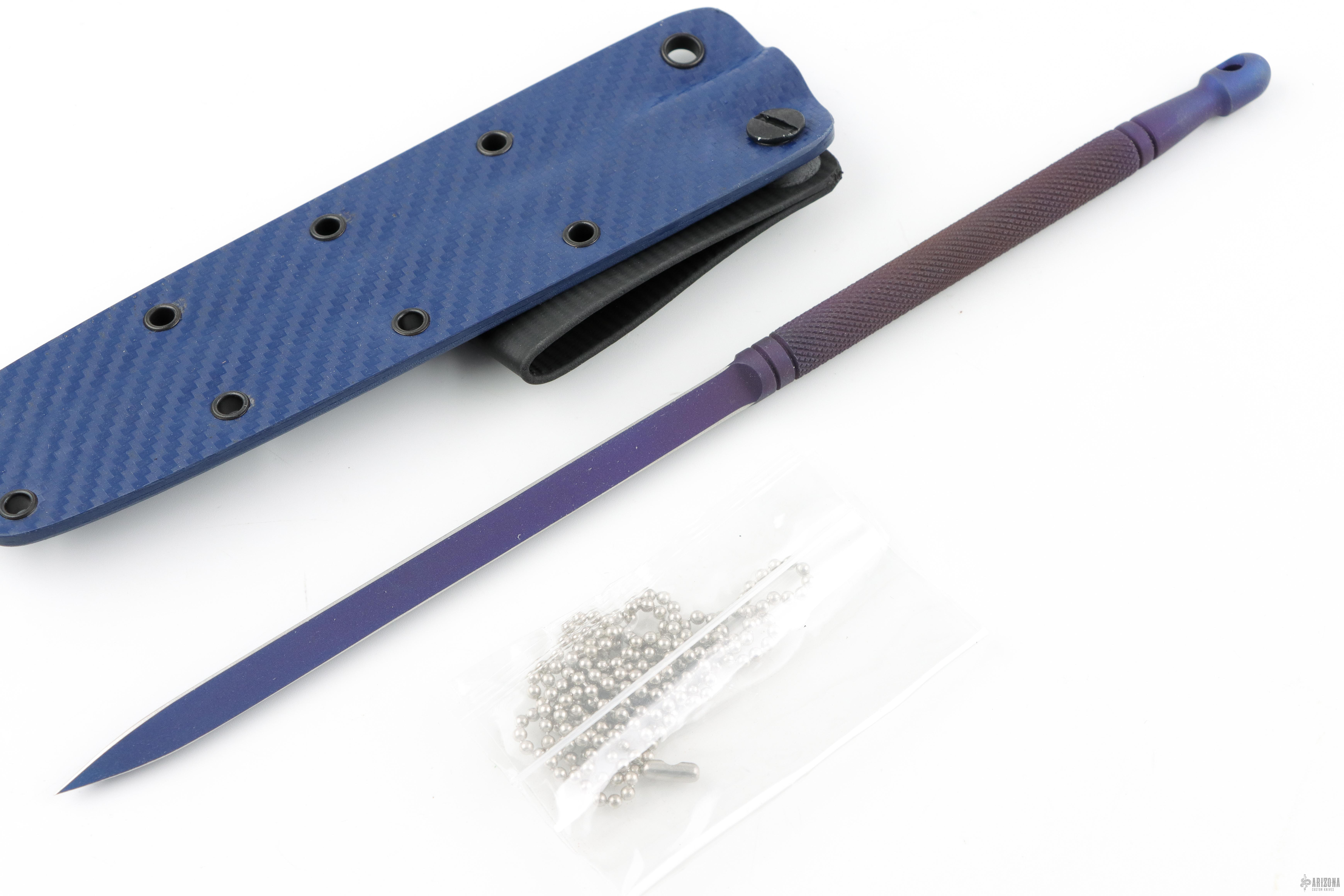 Devil Dart - 9" - Anodized Titanium - Arizona Custom Knives