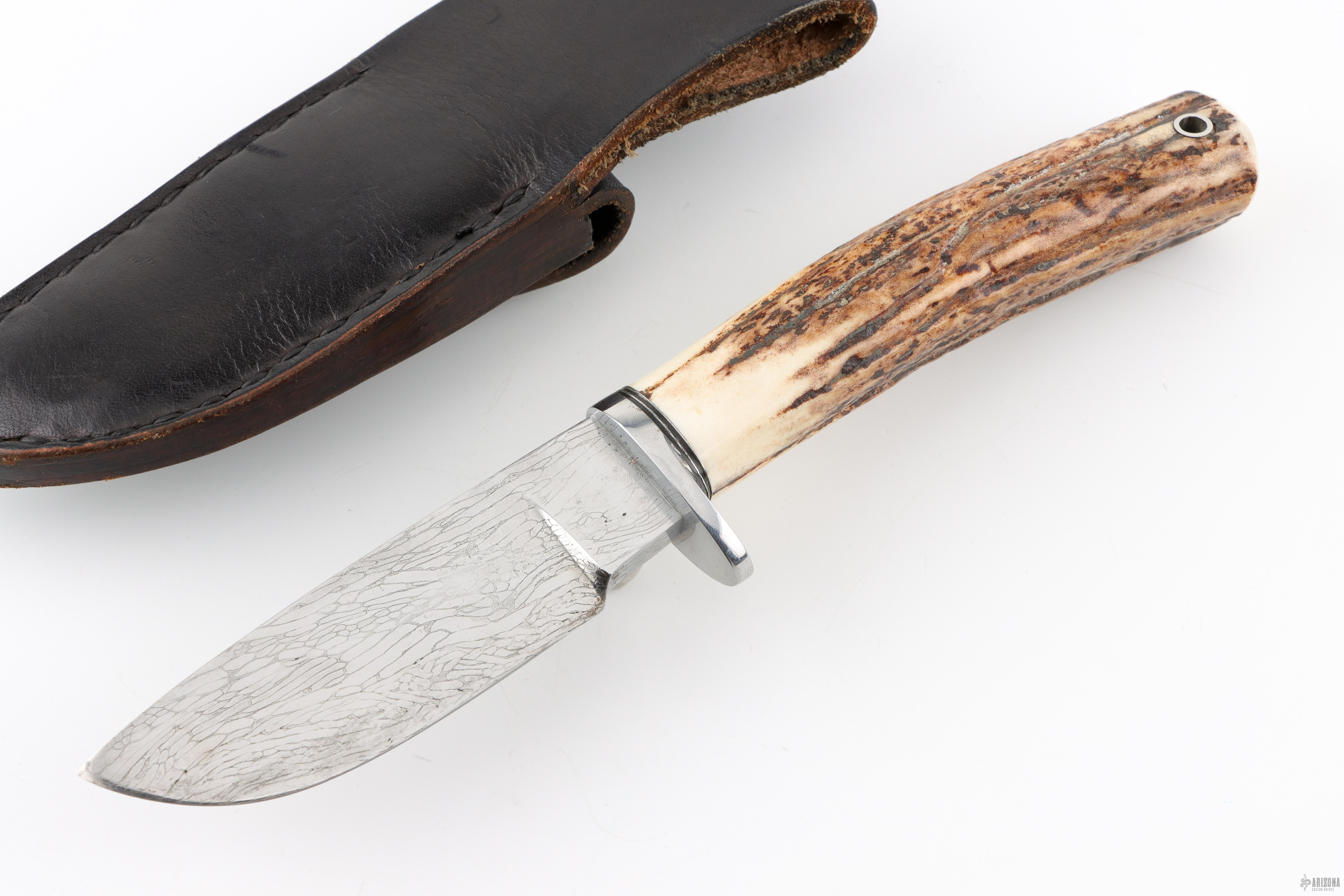 Cable Damascus Skinner - Arizona Custom Knives