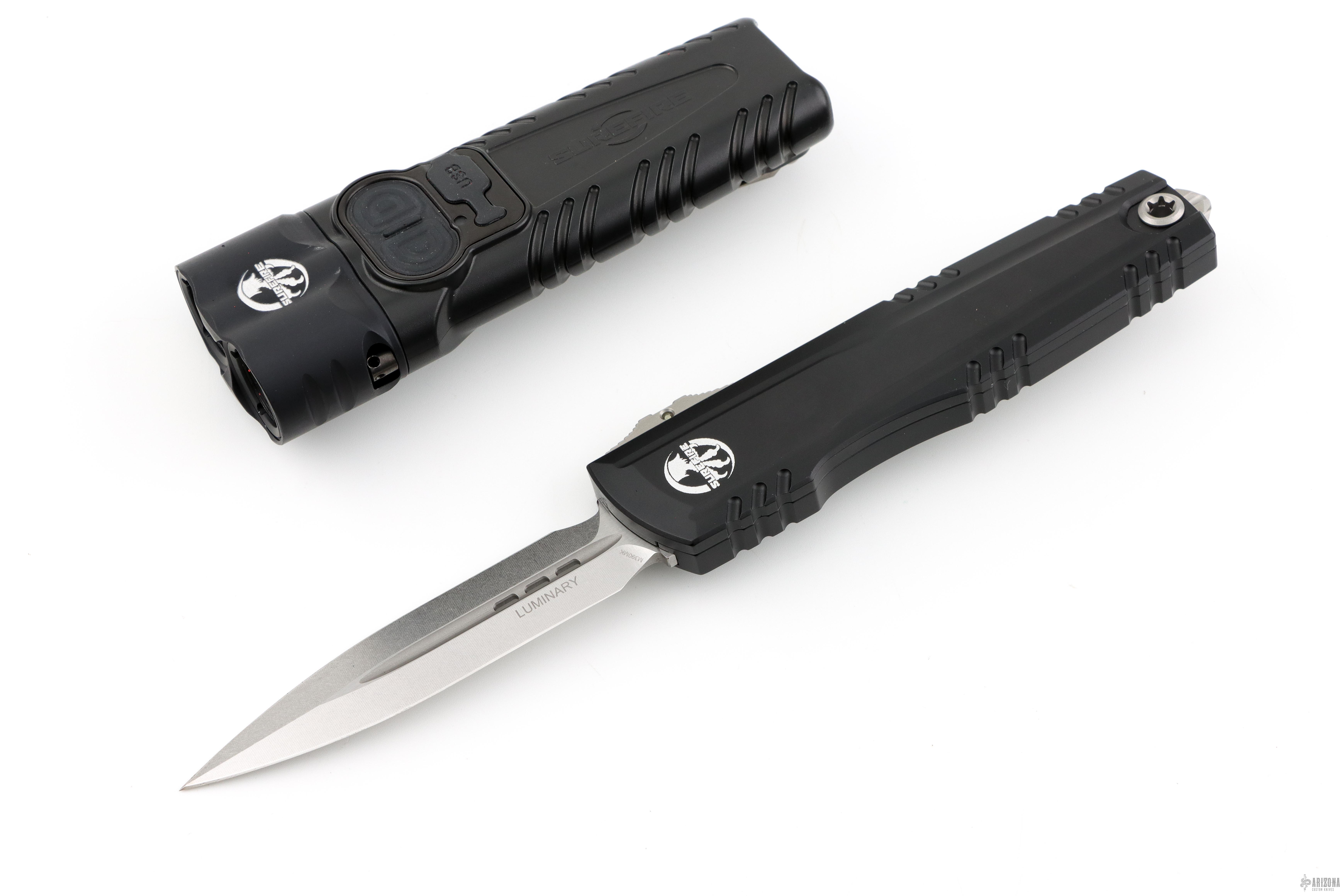Microtech/Surefire Luminary Stiletto Pro II Set - Arizona Custom Knives