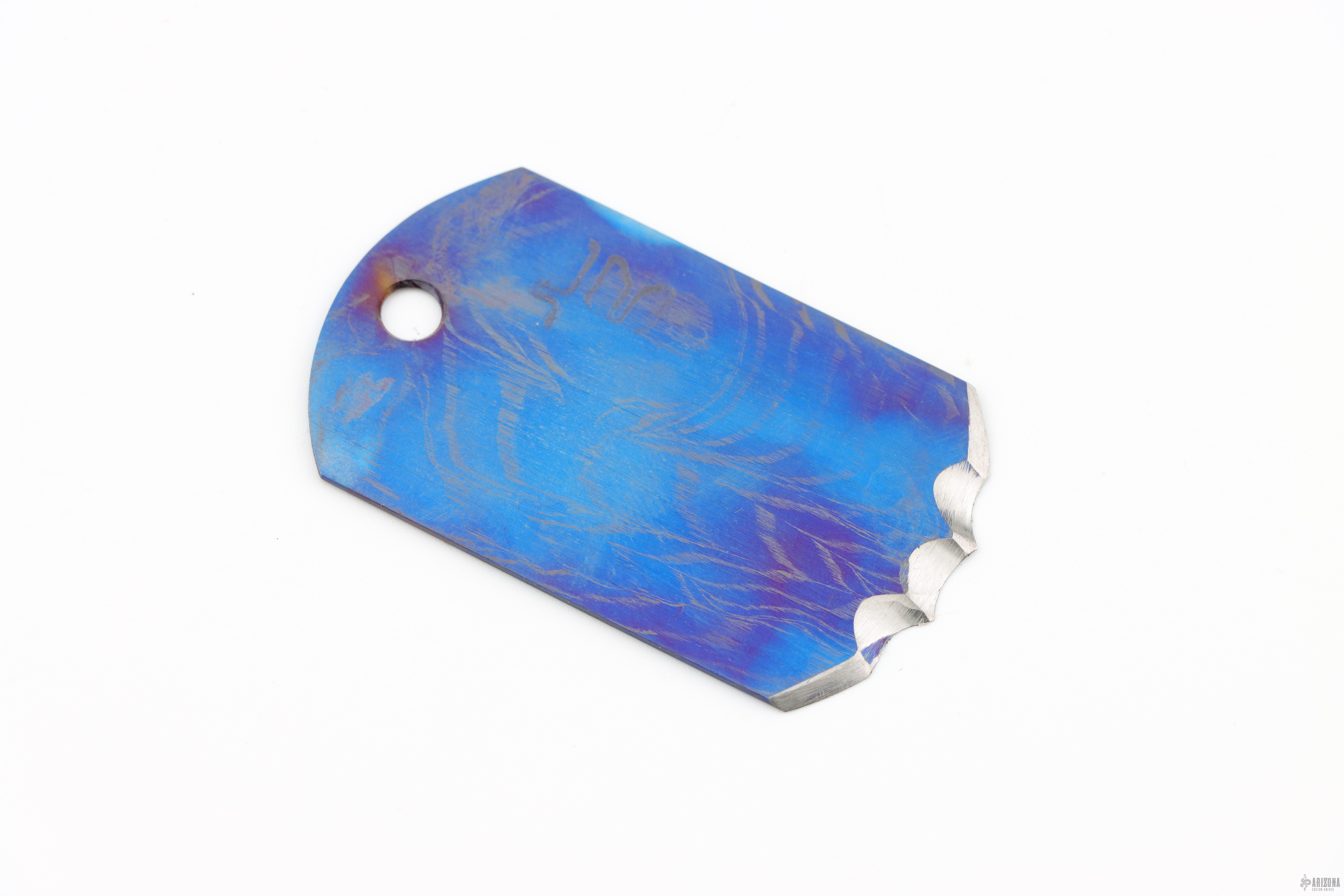 Titanium Dog Tag Knife - Arizona Custom Knives