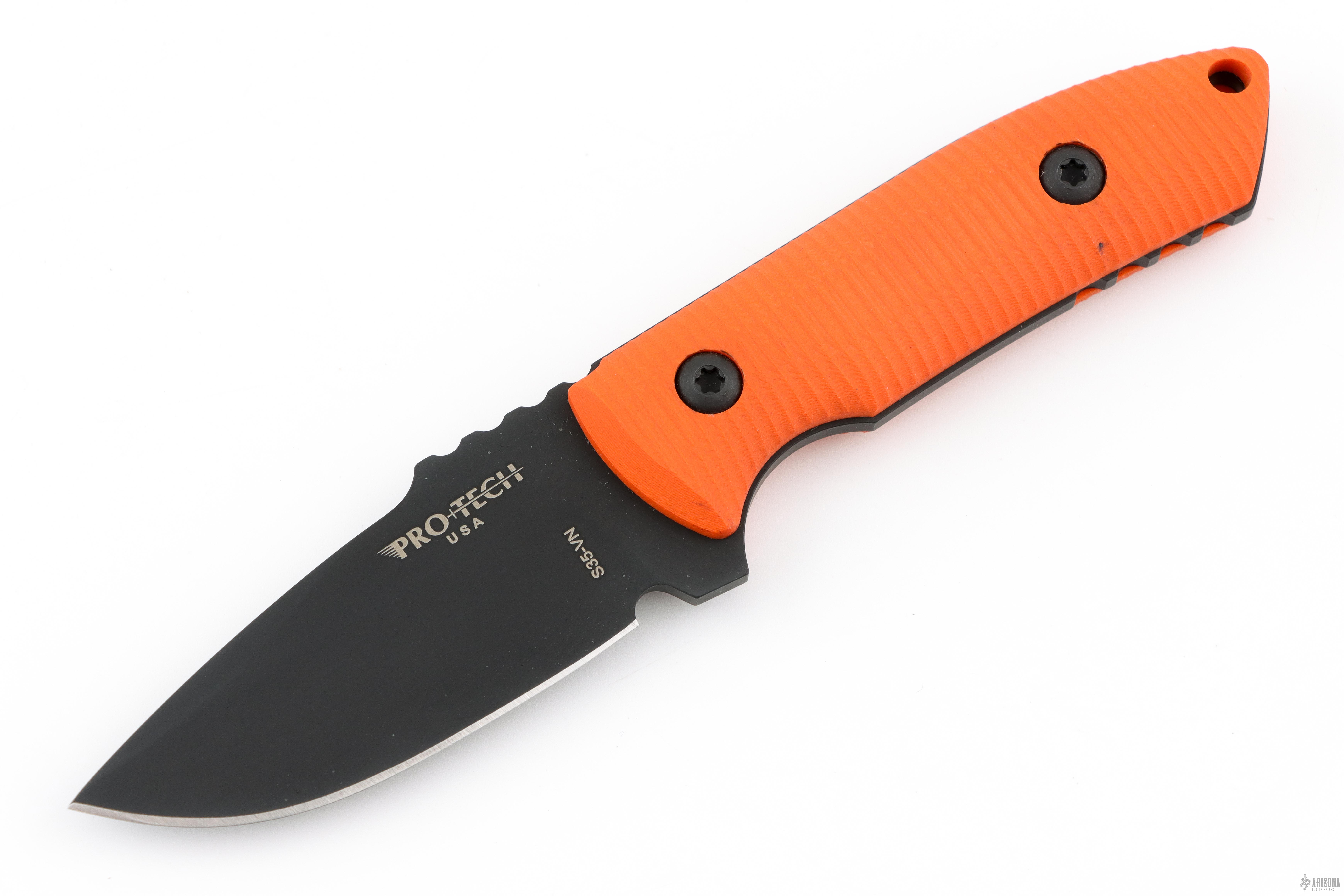 LG511-Orange SBR Fixed Blade - Arizona Custom Knives